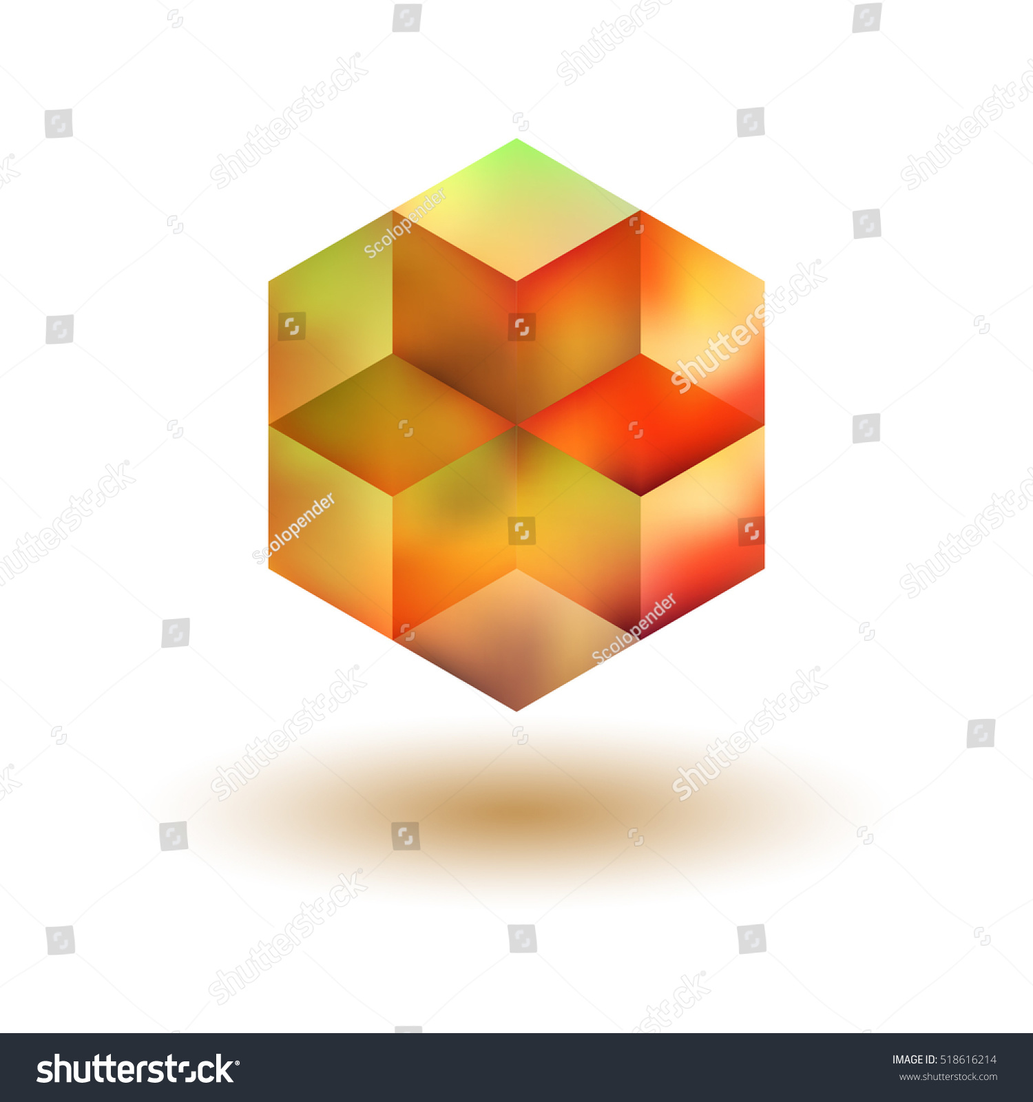 Geometric Low Polygon Logo Stock Vector (Royalty Free) 518616214 ...