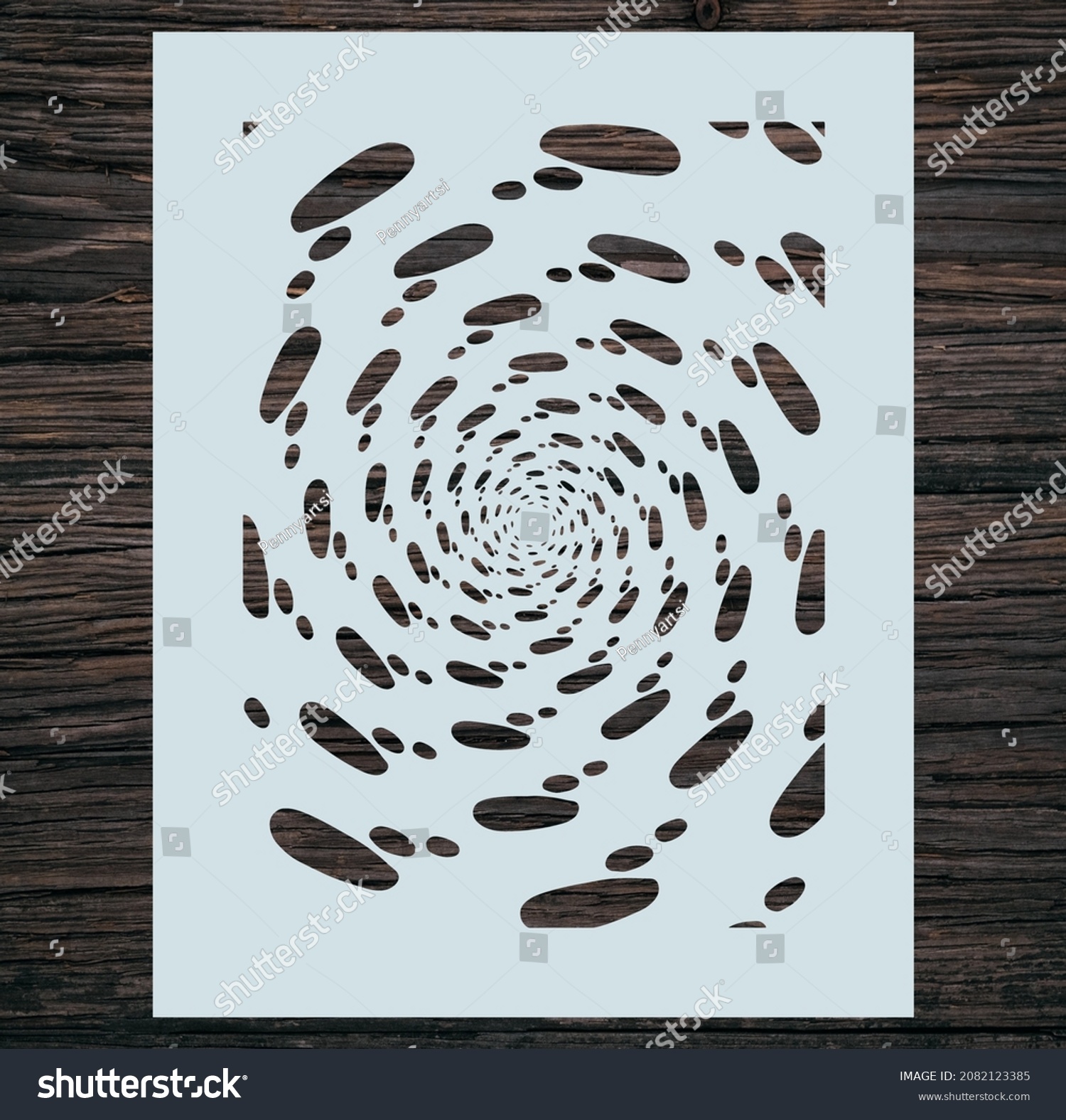 Geometric Pattern Stencil Laser Cut Stencil Stock Vector (Royalty Free ...
