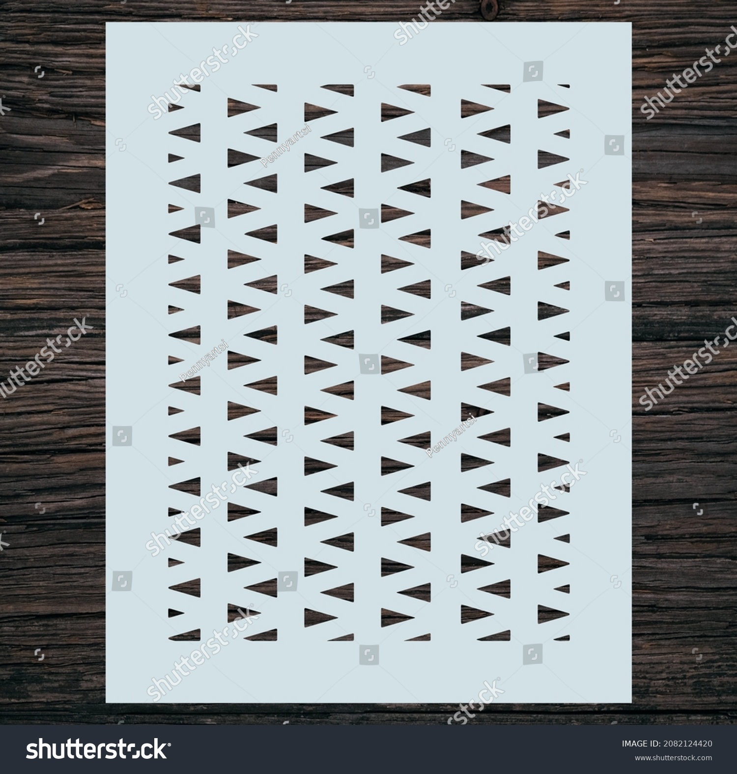 Geometric Pattern Stencil Laser Cut Stencil Stock Vector (Royalty Free ...