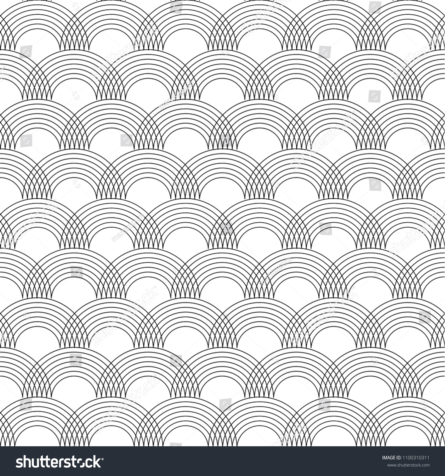 Geometric Pattern Vector Black Curve Background Stock Vector (Royalty ...