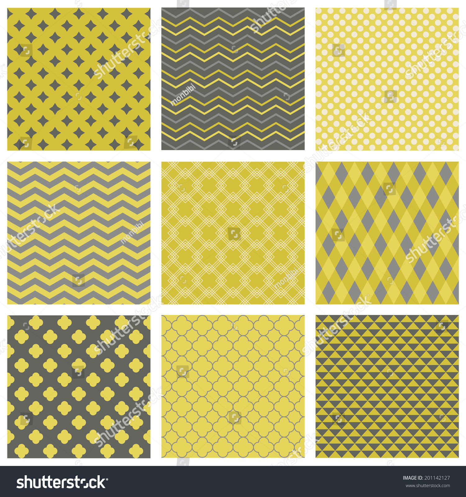 Geometric Patterns Collection Vector Illustration Stock Vector (Royalty ...