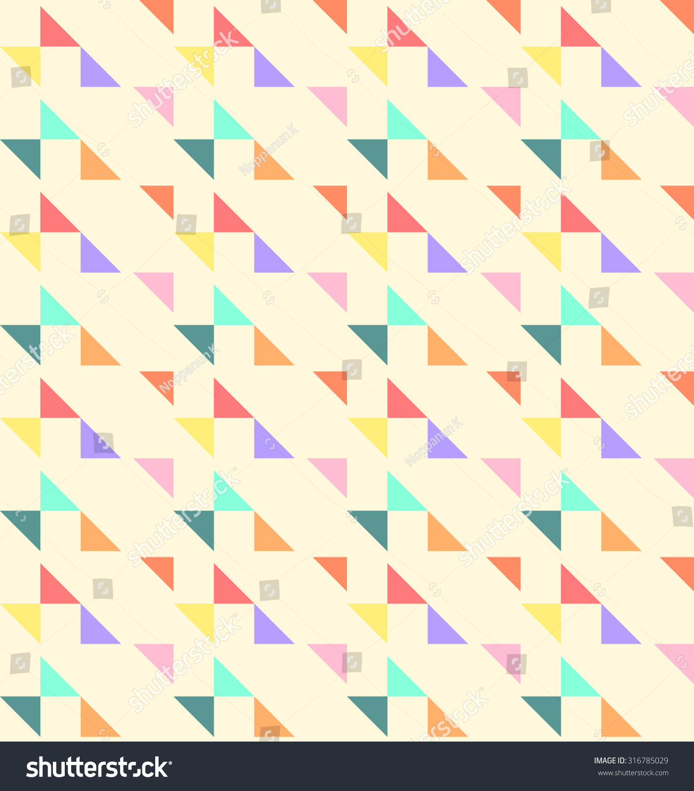 Geometric Seamless Pattern Background Triangle Trapezoid Stock Vector ...