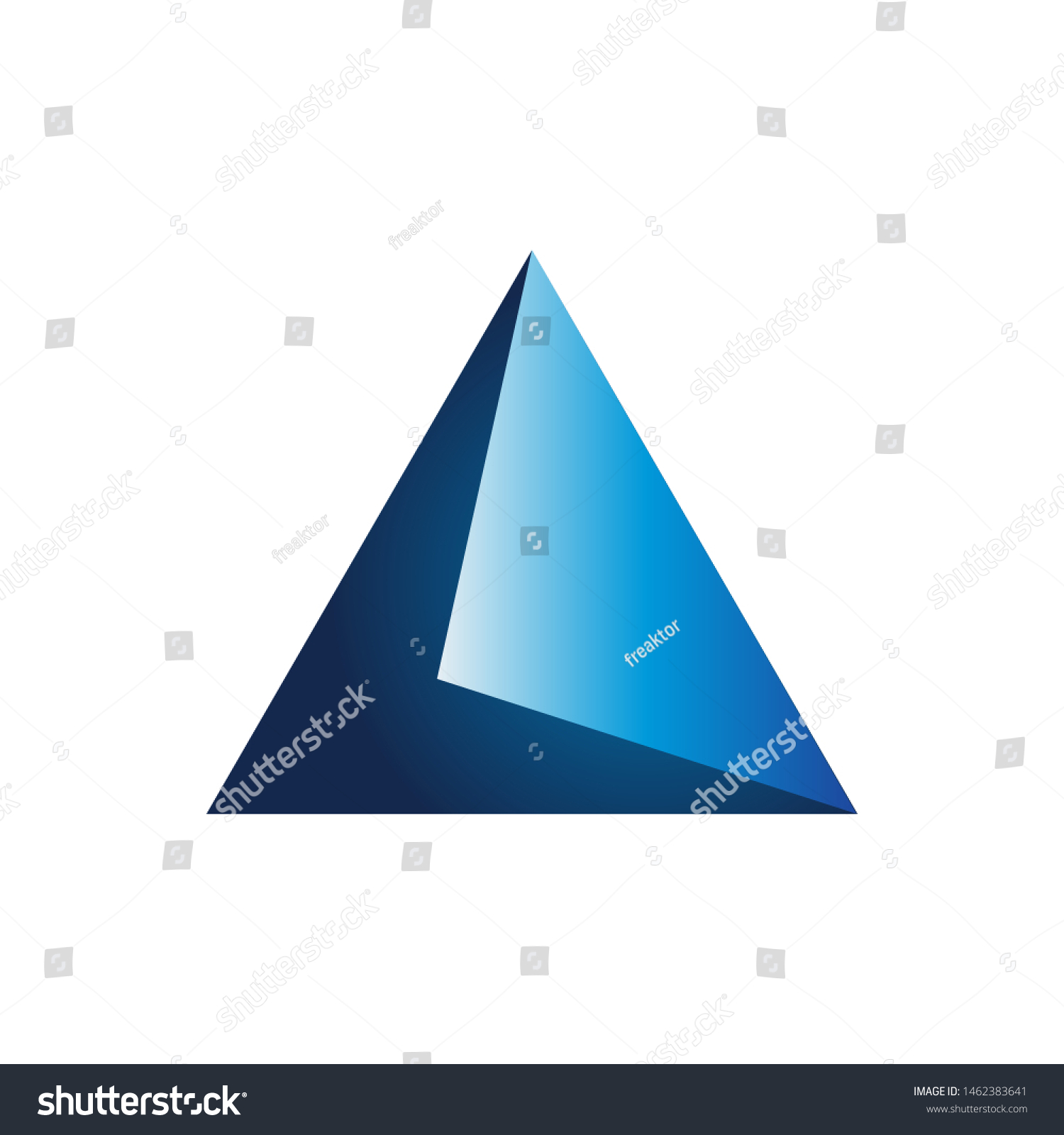 Geometric Shape Triangle Prism Logo Design: Vector có sẵn (miễn phí bản ...