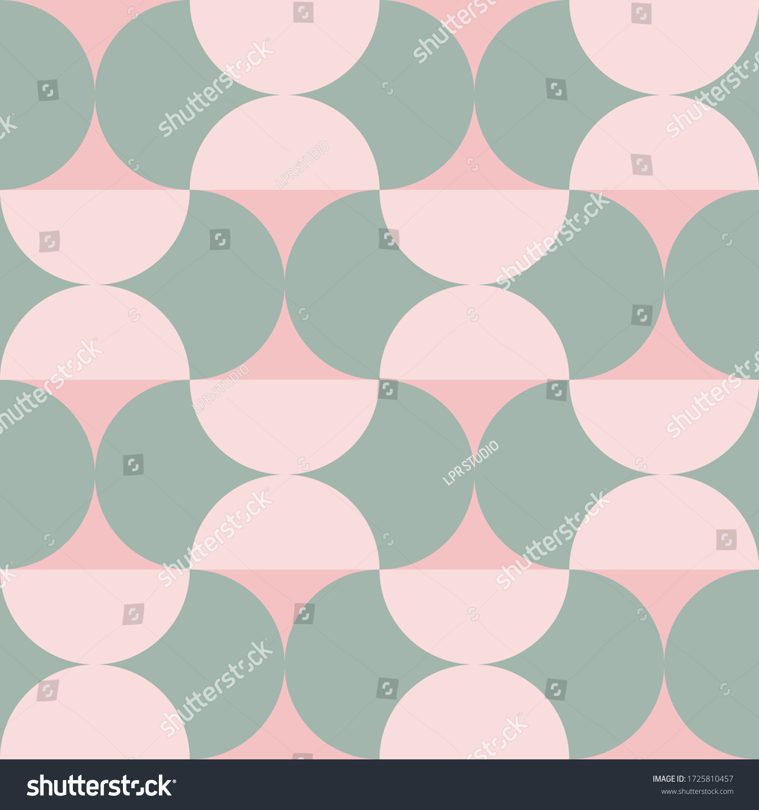 Geometric Shapes Curved Interlocking Vector Repeat: vetor stock (livre ...