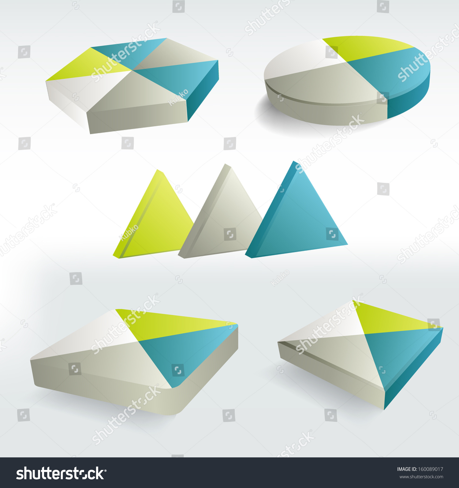 Geometric Shapes Object Infographics Stock Vector (Royalty Free) 160089017