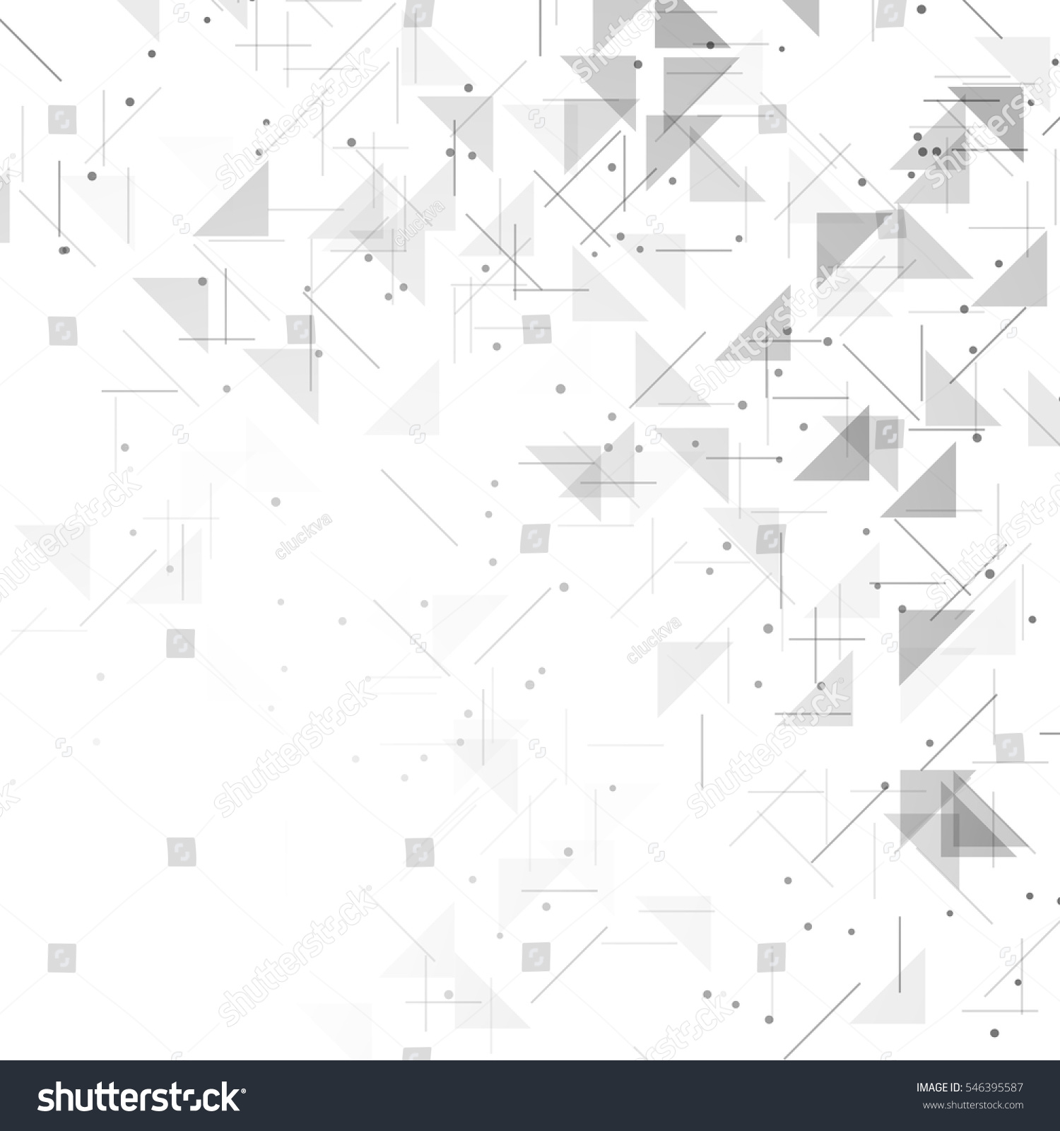 Geometric Simple Minimalistic Background Triangles Dotted Stock Vector ...