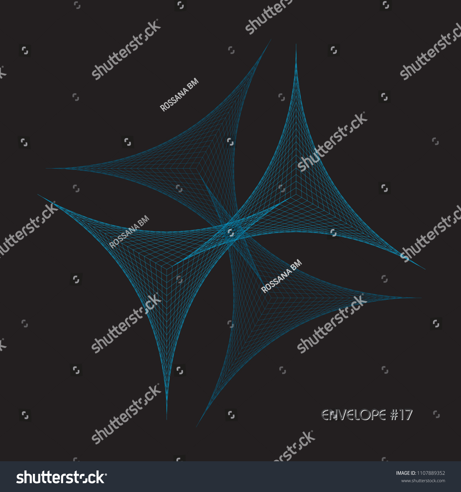 Geometric String Art Vector Stock Vector (Royalty Free) 1107889352 ...