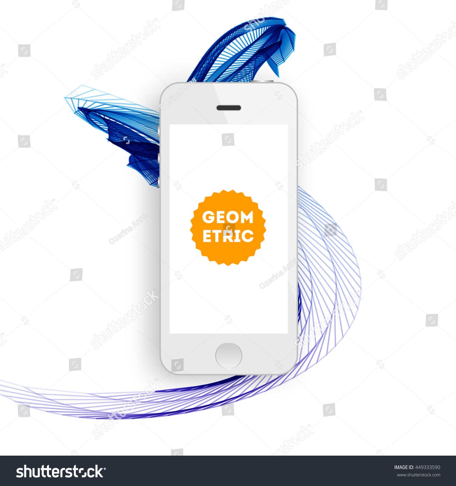 Geometric Vector Background Triangles Pattern Mobile Stock Vector ...