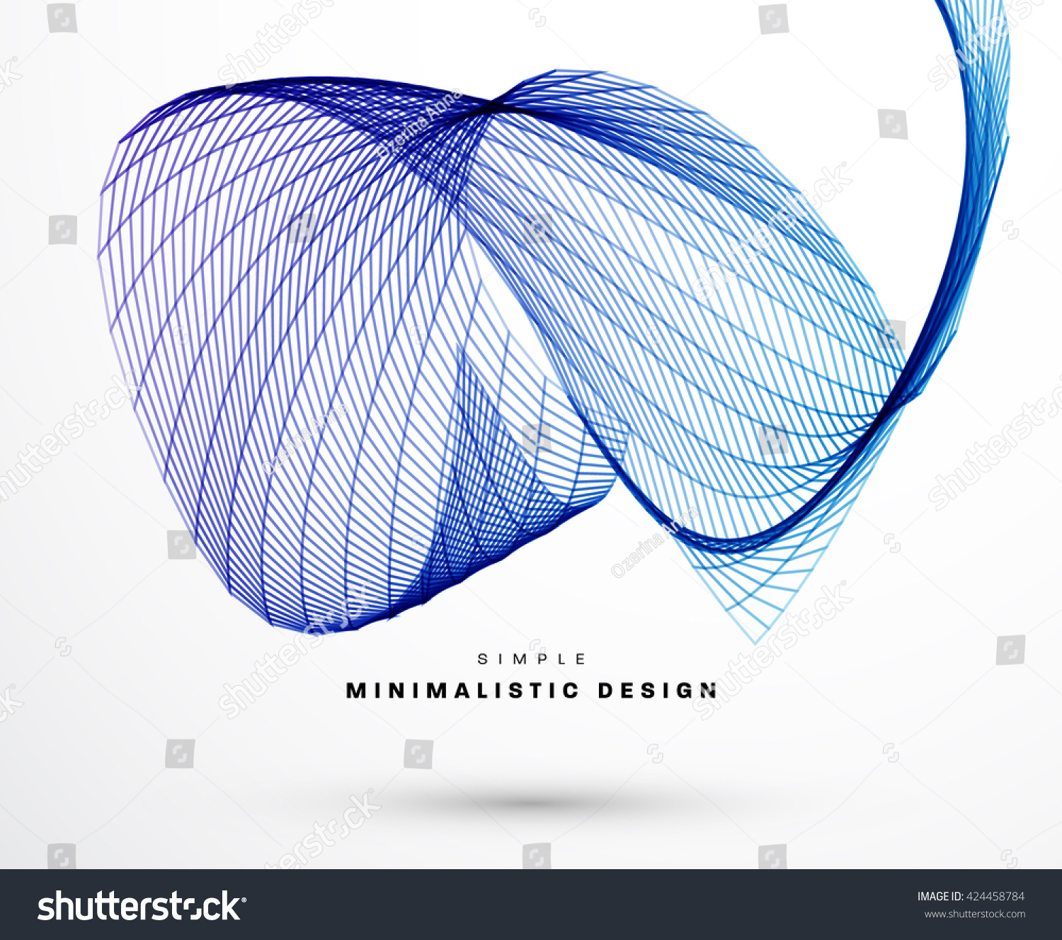 Geometric Vector Wave Abstract Perspective Curve Stock Vector (Royalty ...