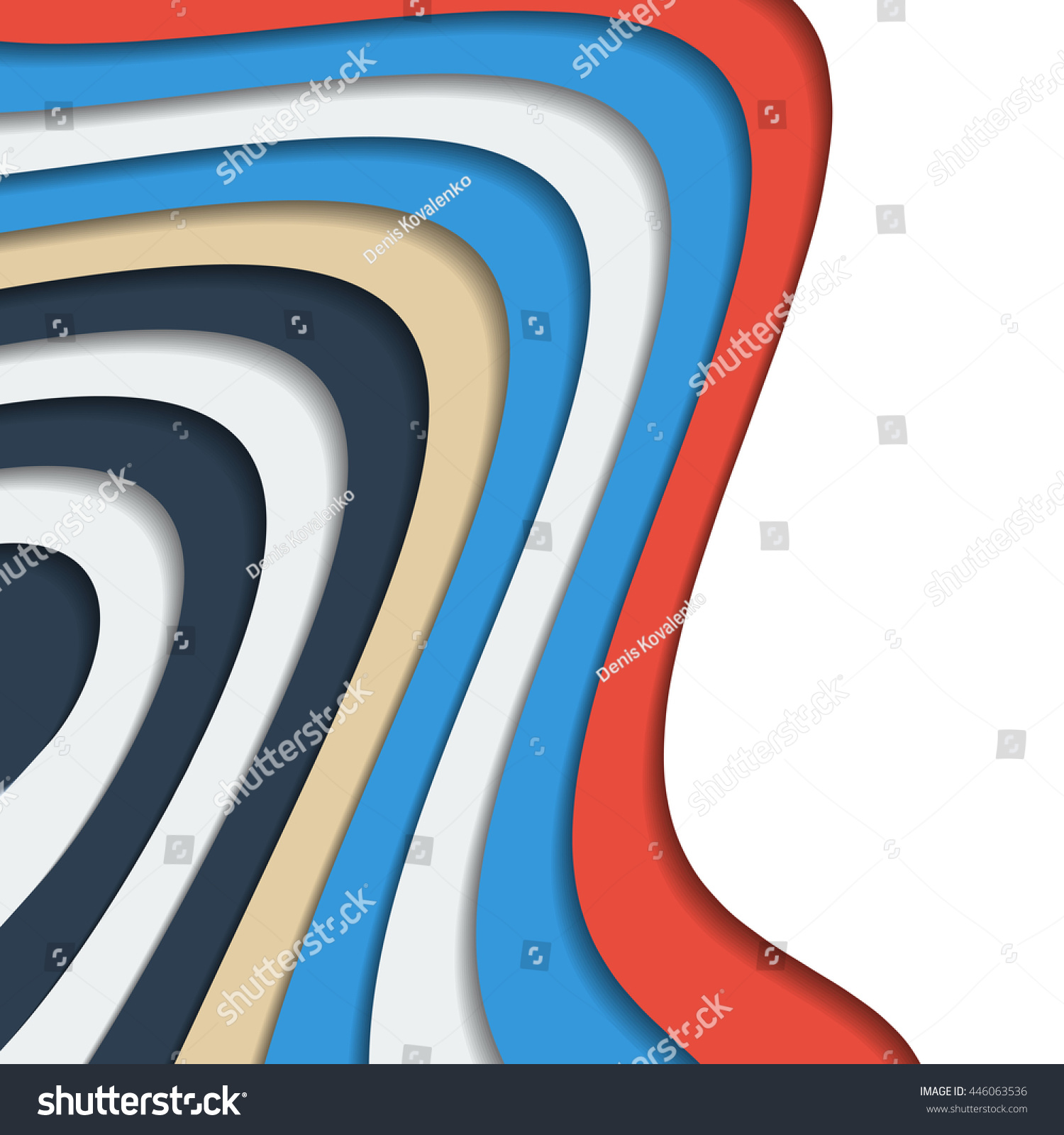 Geometric Wave Vector Pattern Modern Stylish Stock Vector (Royalty Free ...