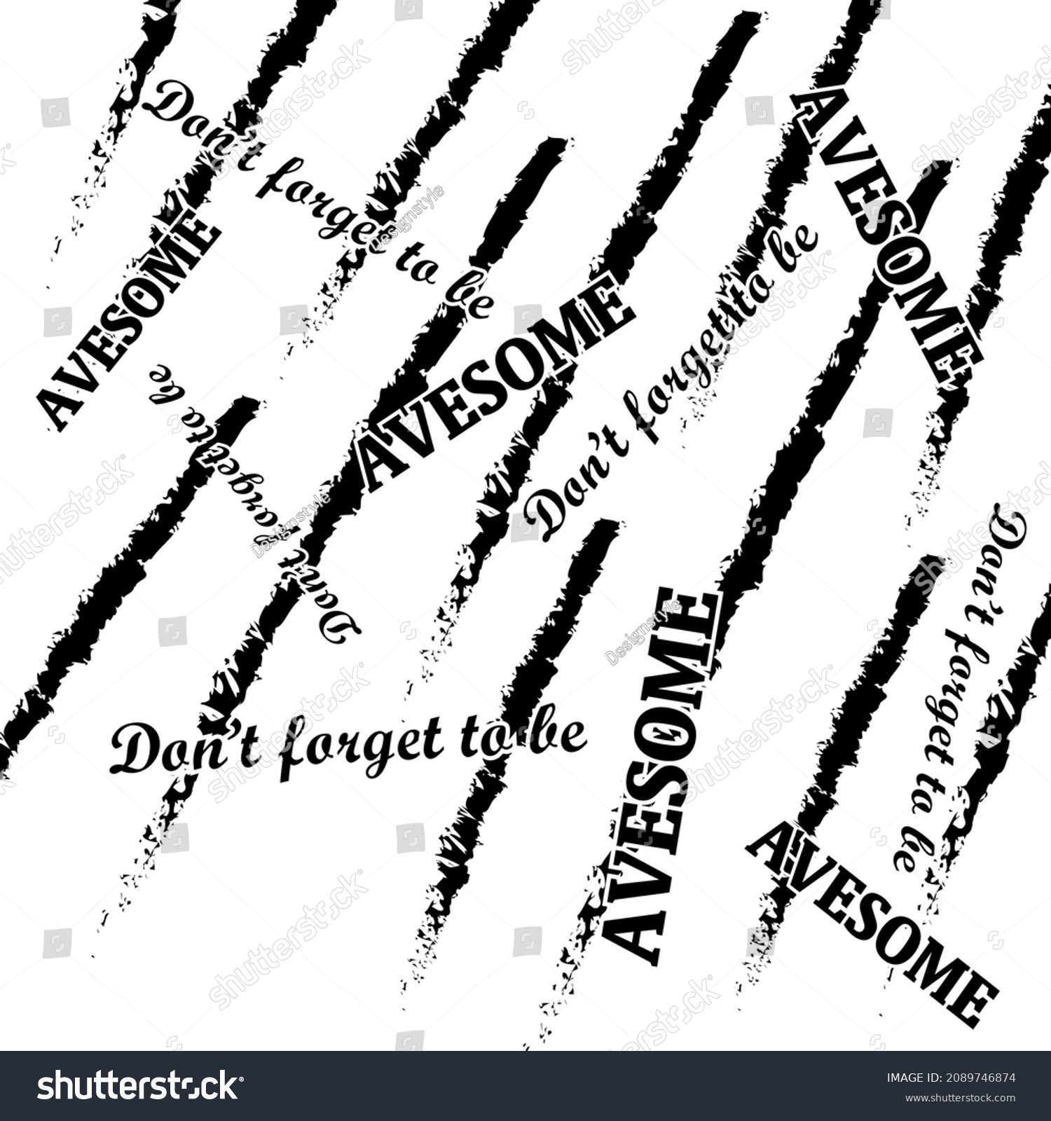 Geometric Writing Brush Pattern Texture Background Stock Vector ...