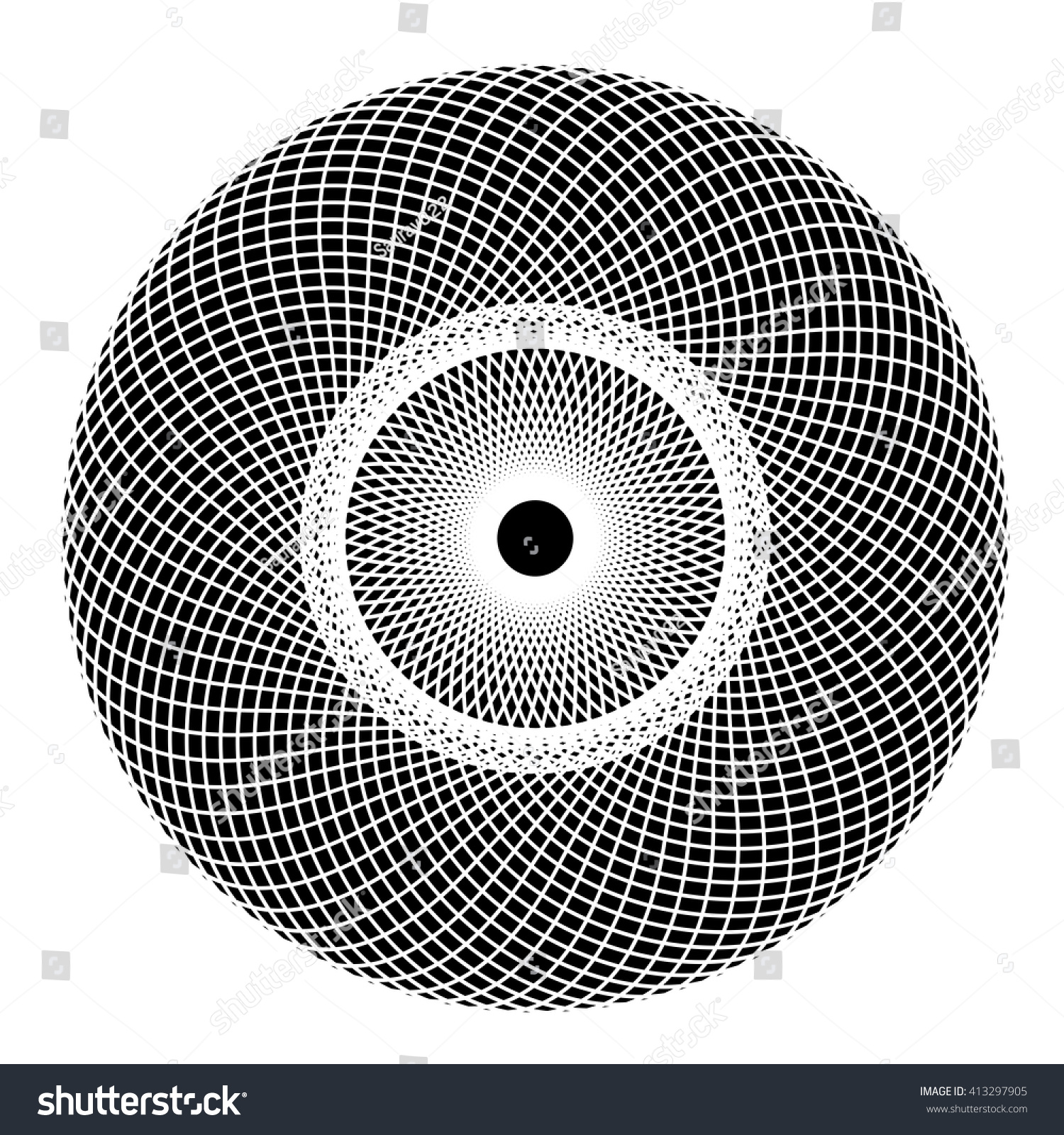 Geometrical Optical Illusion Stock Vector (Royalty Free) 413297905 ...