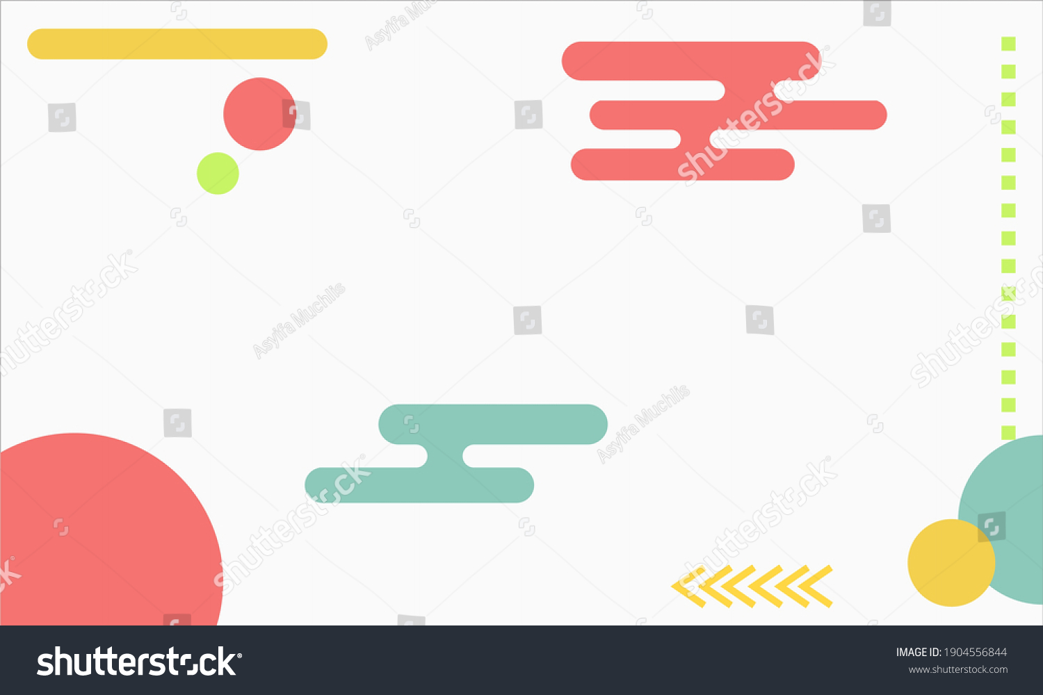 Geometry Background Shaped Circle Square Triangles Stock Vector ...