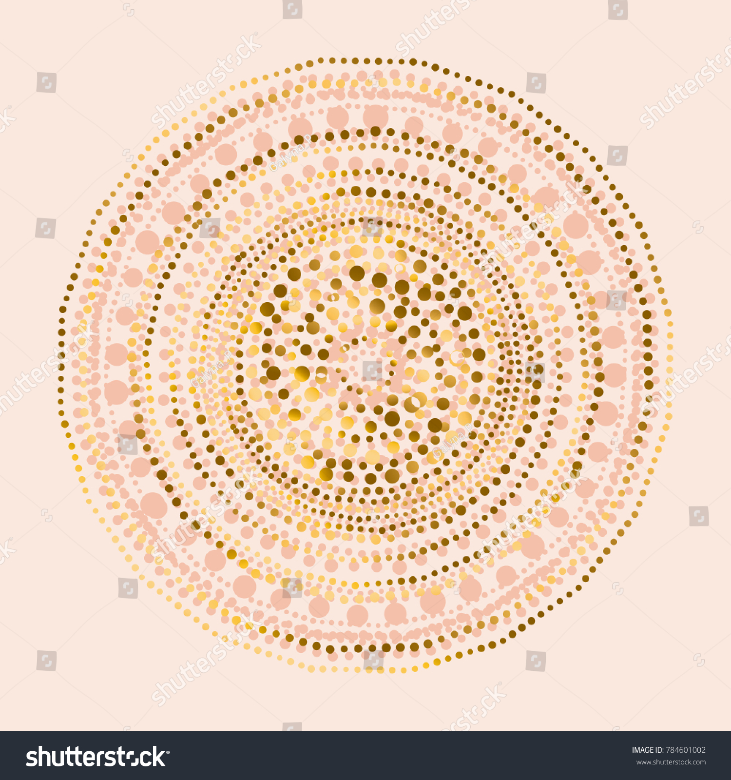 Geometry Circle Round Pattern Tribal Indian Stock Vector (Royalty Free ...