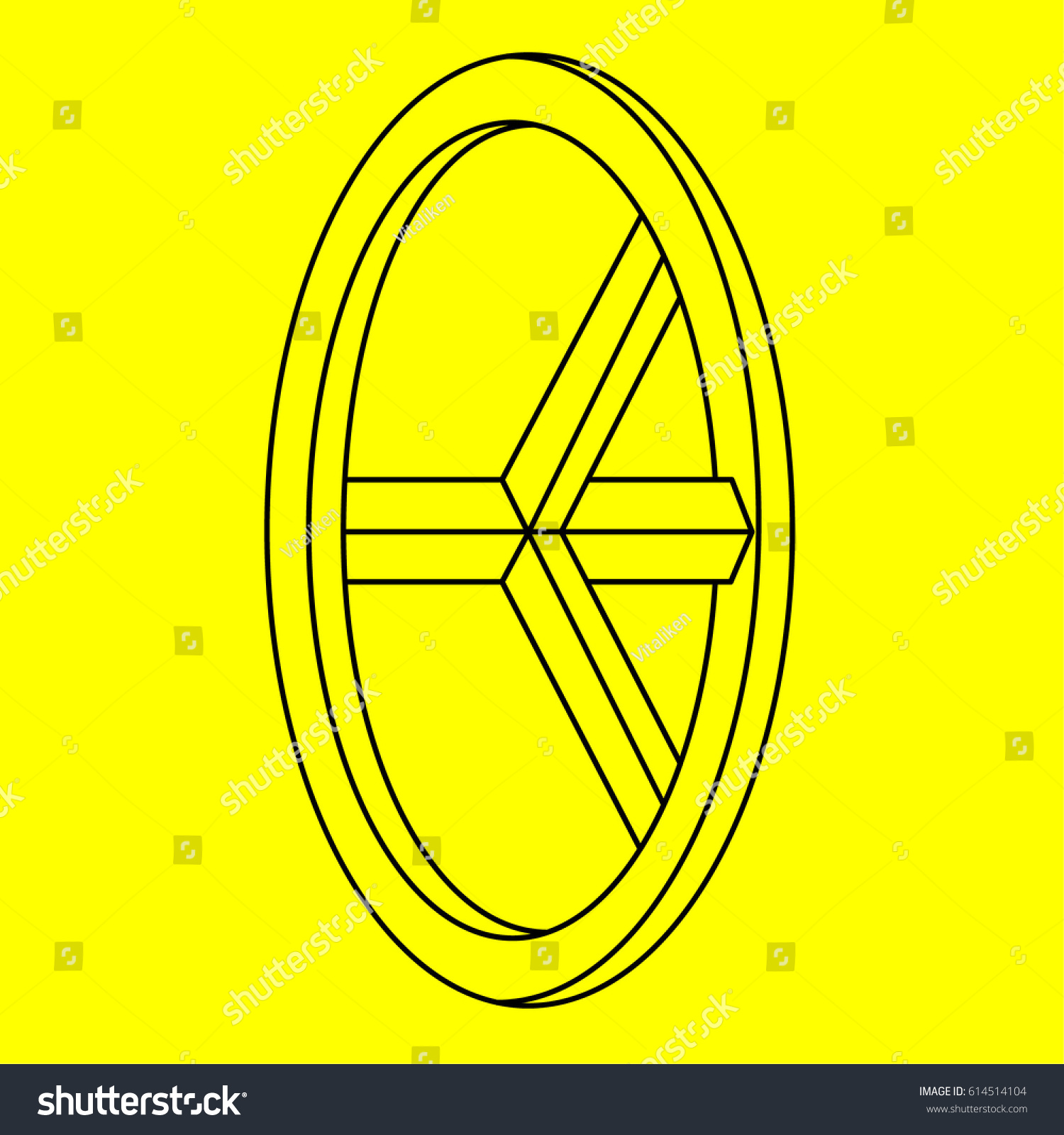 Geometry Line Object Optical Illusion Ring Stock Vector (Royalty Free ...