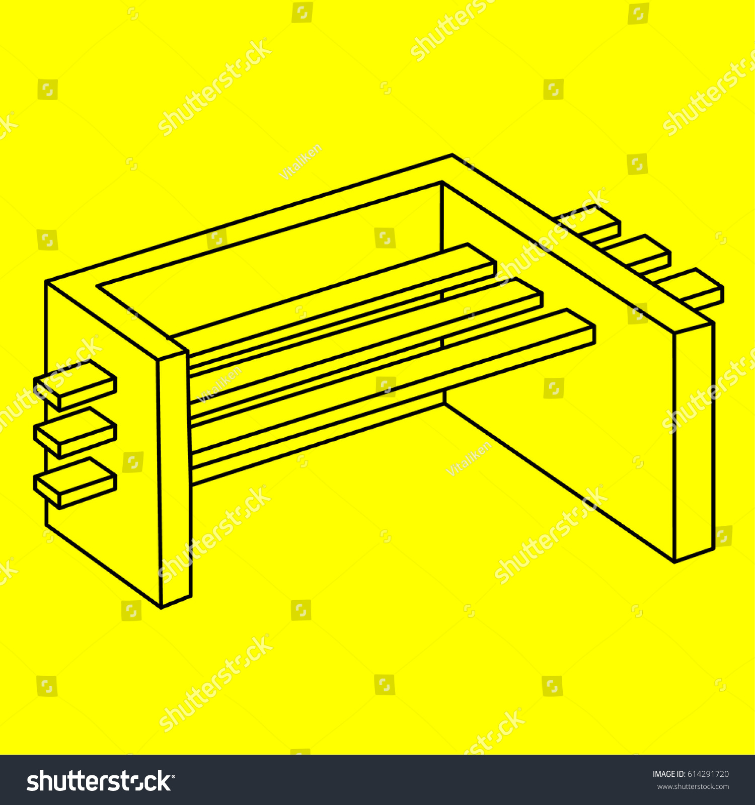 Geometry Optical Illusion Board Stock Vector (Royalty Free) 614291720 ...