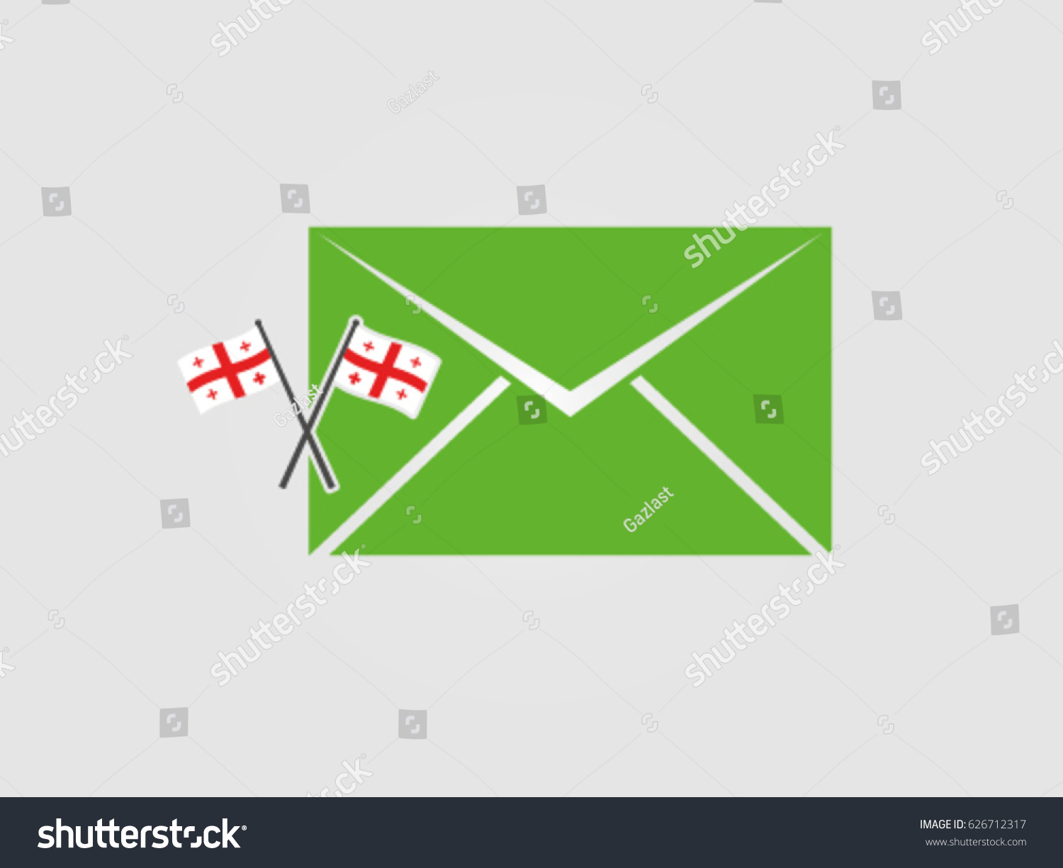 Georgia Mail Attachment: vector de stock (libre de regalías) 626712317 ...