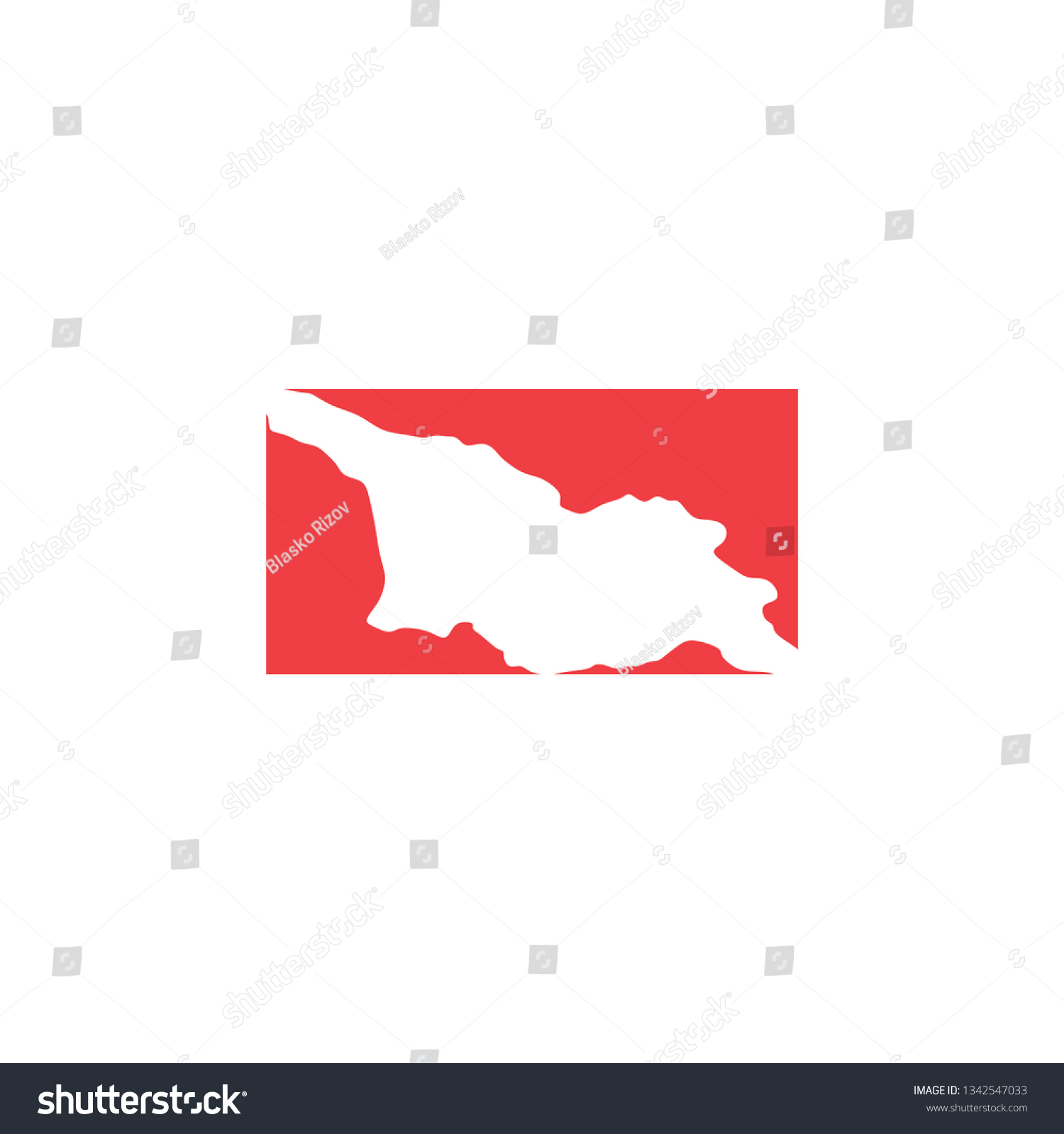 Georgia Map Logo Icon Vector Sign Stock Vector (Royalty Free ...