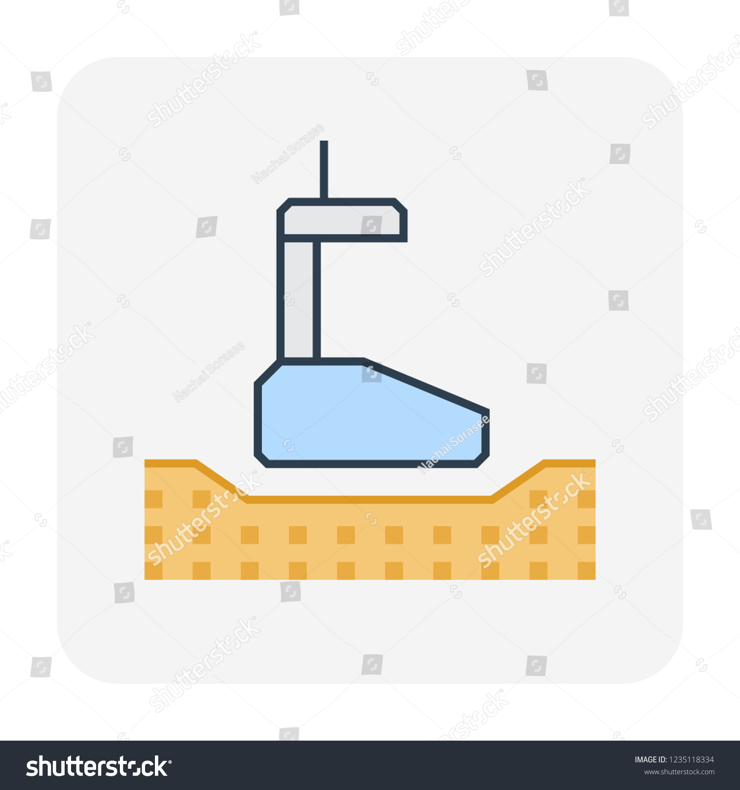 Geotechnical Engineering Soil Testing Icon Editable Stock Vector ...