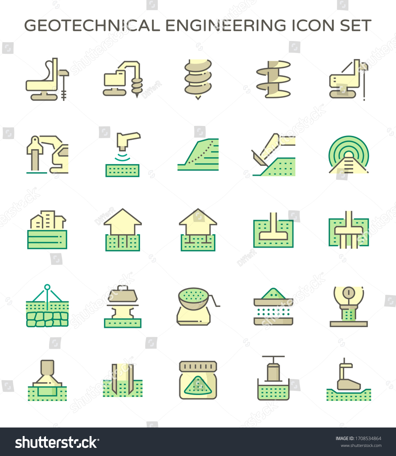 Geotechnical Engineering Soil Testing Vector Icon: vetor stock (livre ...