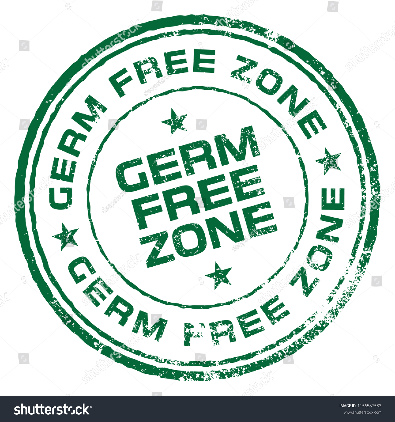 Germ Free Zone Vector Rubber Stamp: เวกเตอร์สต็อก (ปลอดค่าลิขสิทธิ์ ...