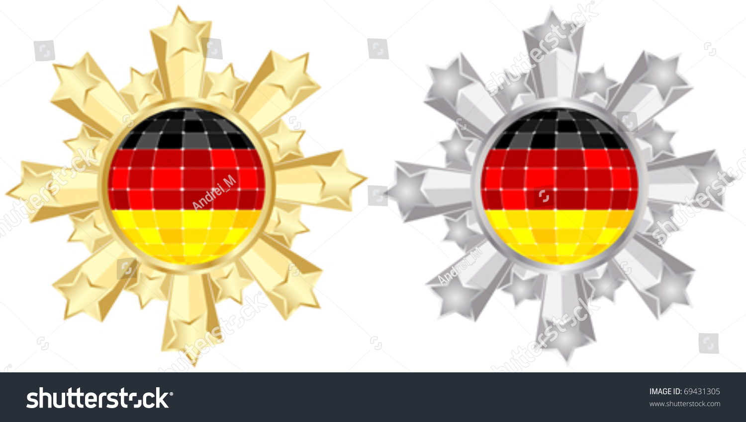 German Flag Banner Stock Vector (Royalty Free) 69431305 | Shutterstock
