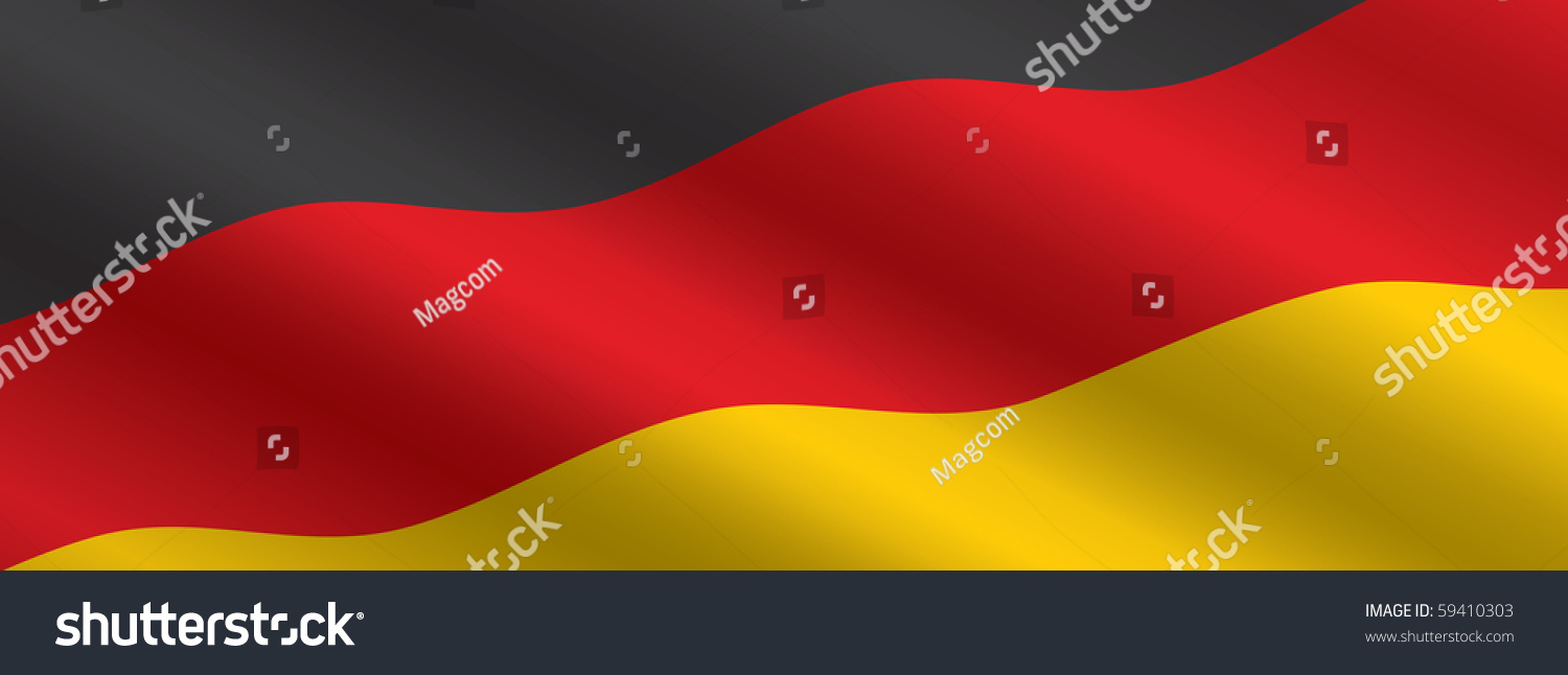 German Flag Flowing Stock Vector (Royalty Free) 59410303 | Shutterstock