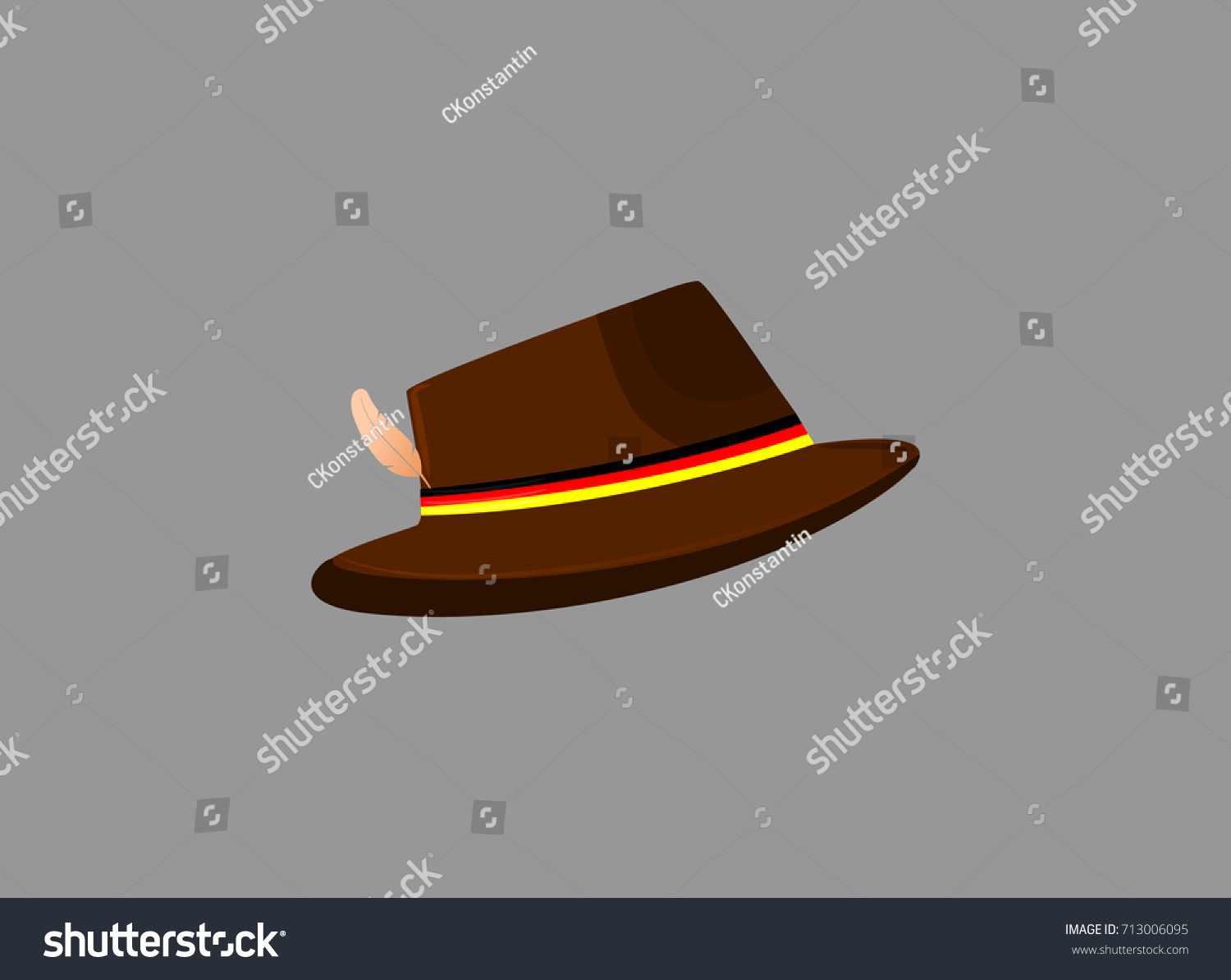 German Hat Stock Vector (Royalty Free) 713006095