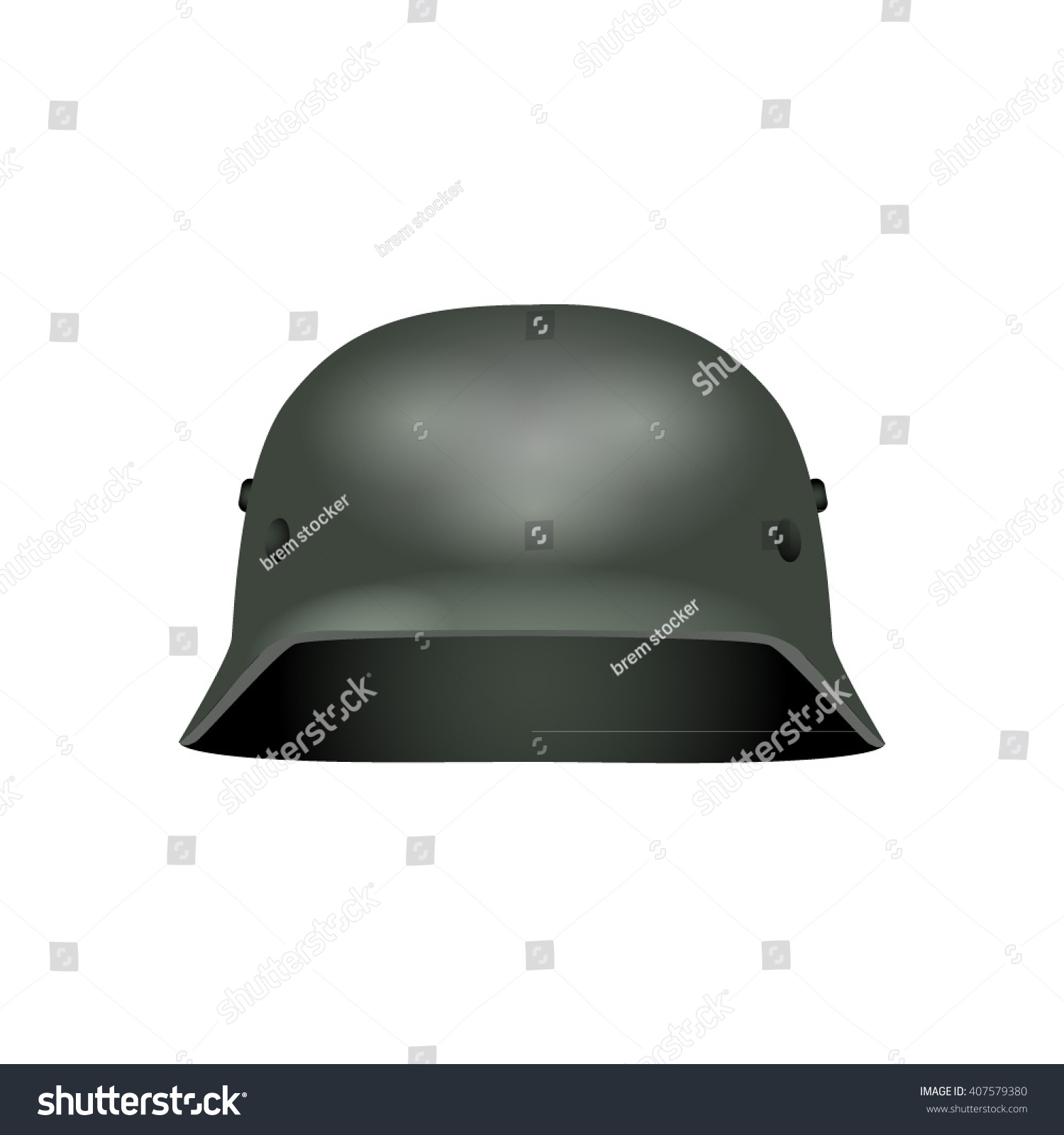 German Helmet Vector Stock Vector (Royalty Free) 407579380