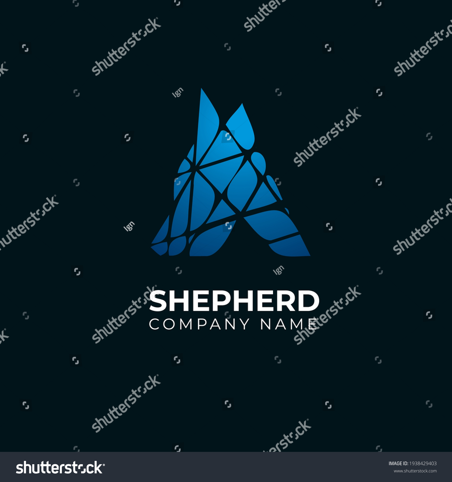 German Shepherd Vector Logo German Shepherd Stock Vector (Royalty Free ...