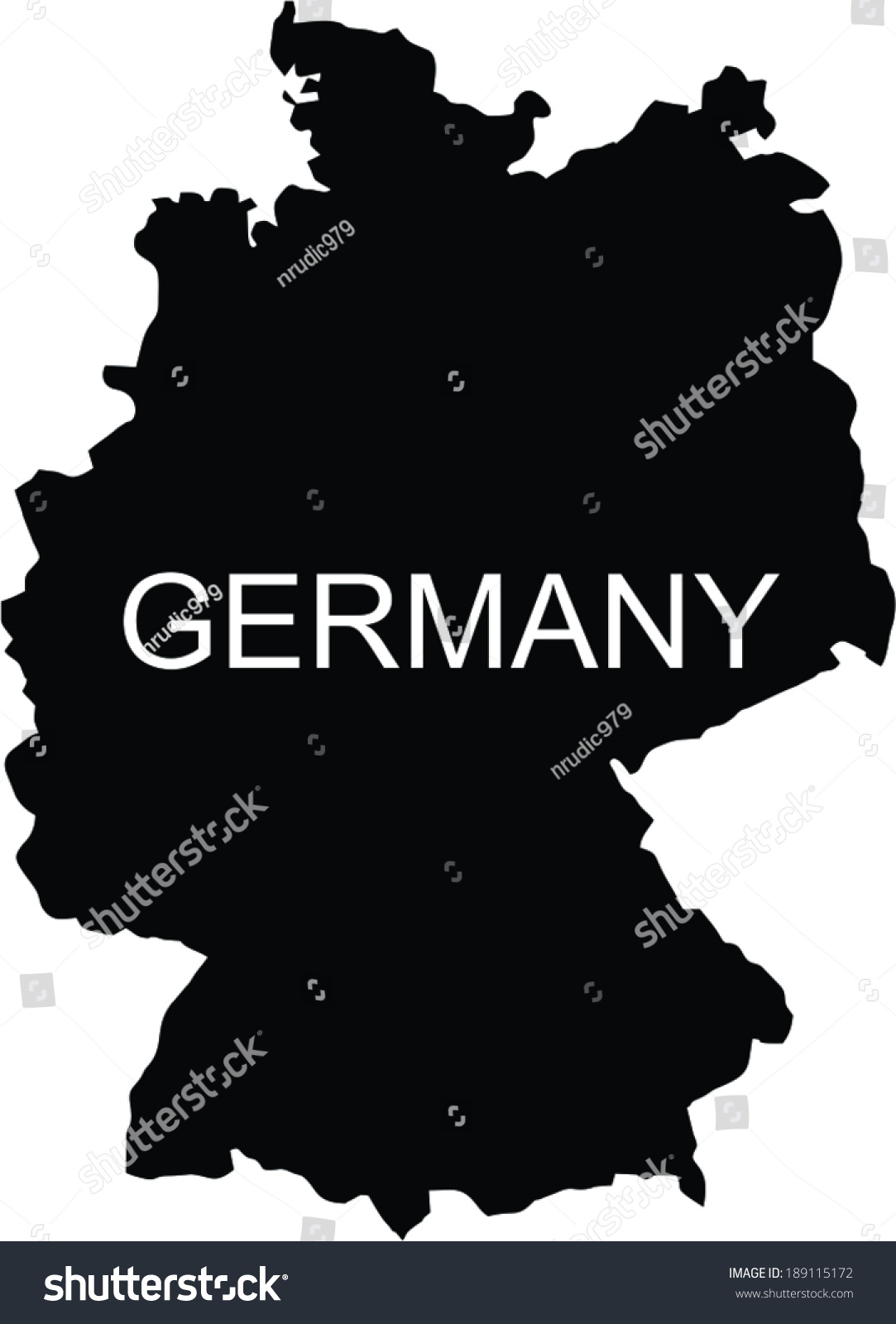 Germany Stock Vector (Royalty Free) 189115172 | Shutterstock