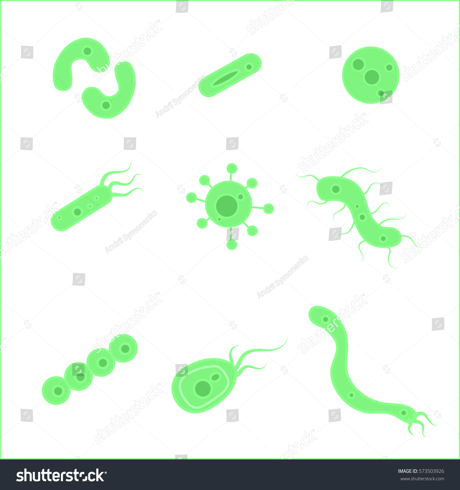Germs Icons Set Stock Vector (Royalty Free) 573503926 | Shutterstock