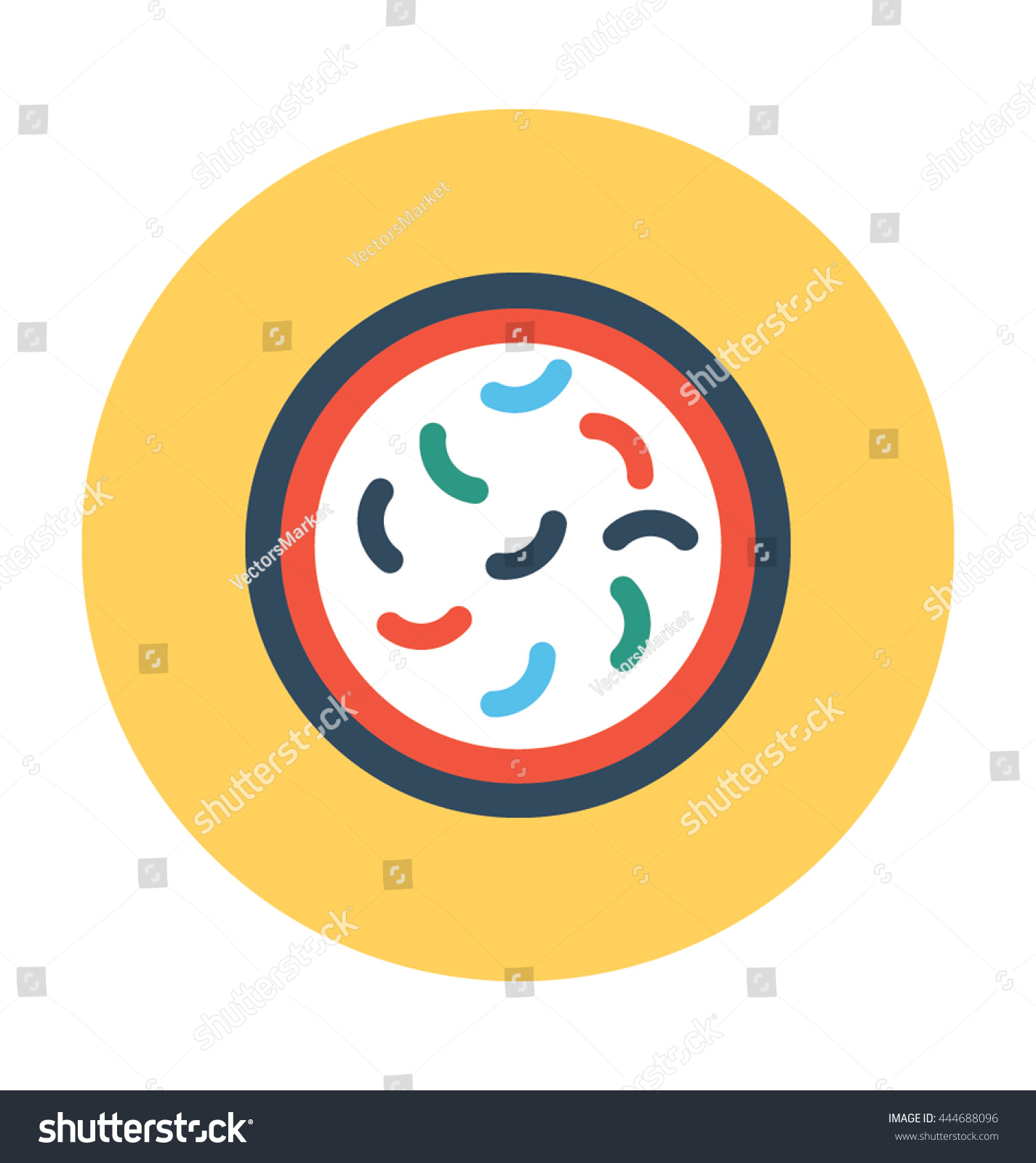 Germs Vector Illustration Stock Vector (Royalty Free) 444688096