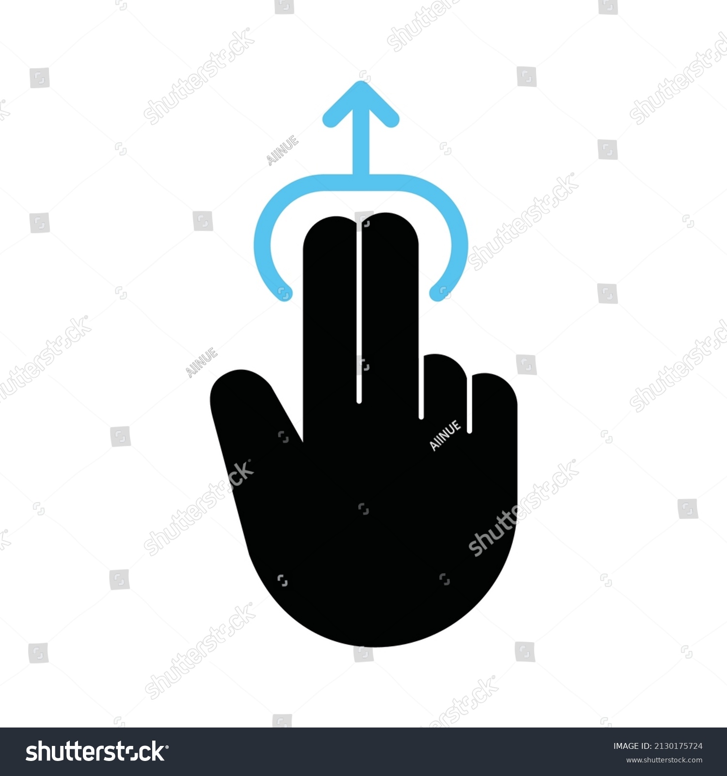 Gesture Two Finger Swipe On Screen Stock Vector (Royalty Free ... Gesture Two Finger Swipe On Screen Stock Vector (Royalty Free ...