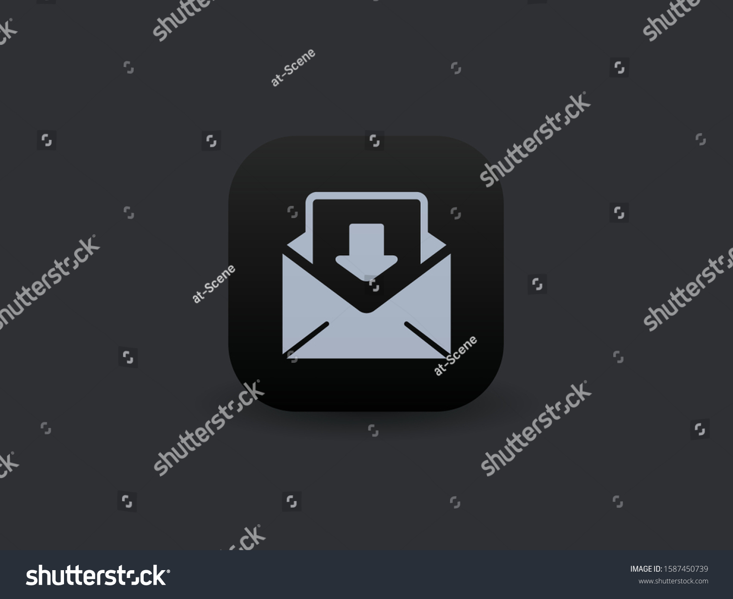 Get Email Vector App Icon Stock Vector (Royalty Free) 1587450739 ...