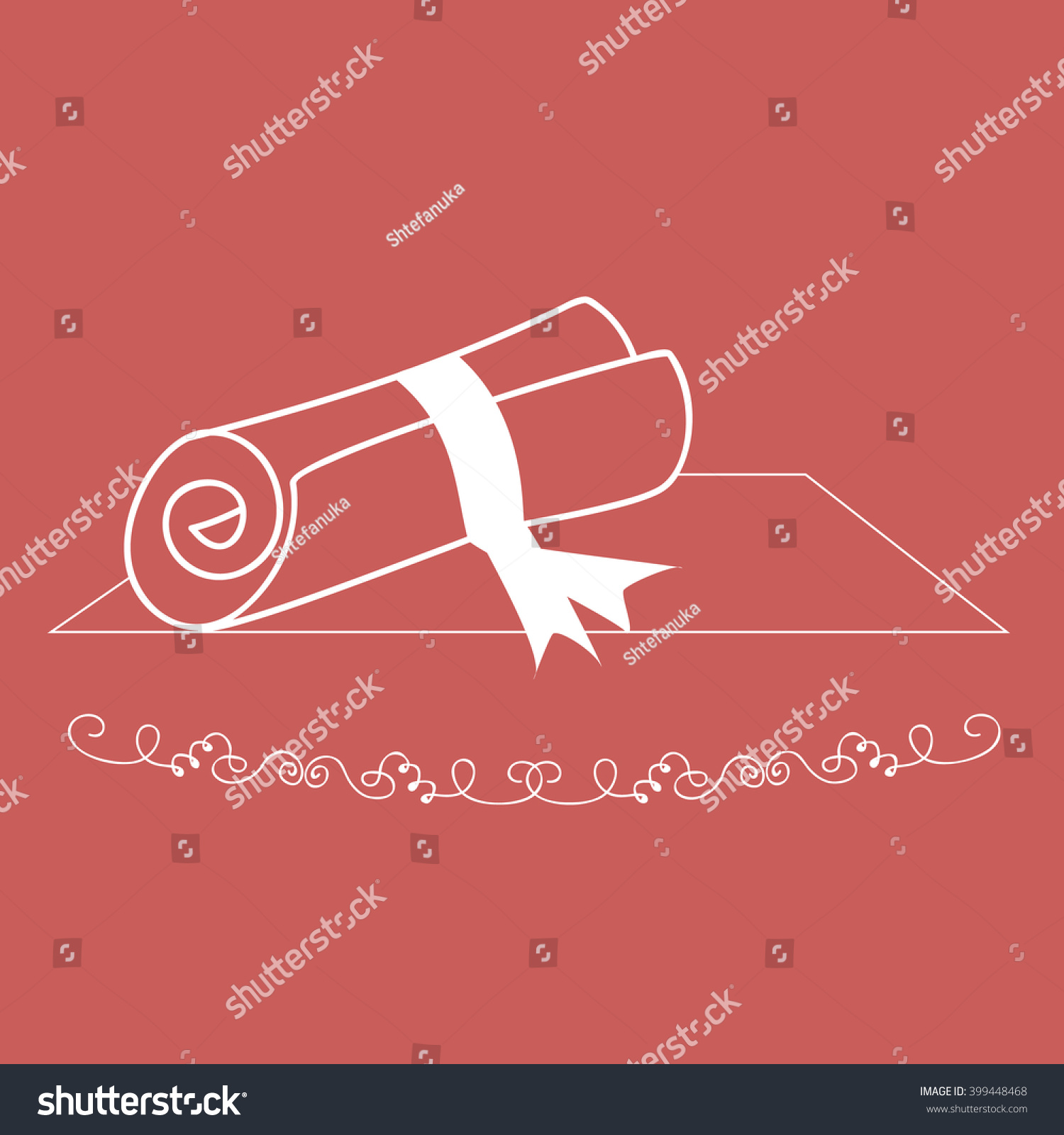 Getting Diplomas Diploma On Table Vector Stock Vector (Royalty Free ...