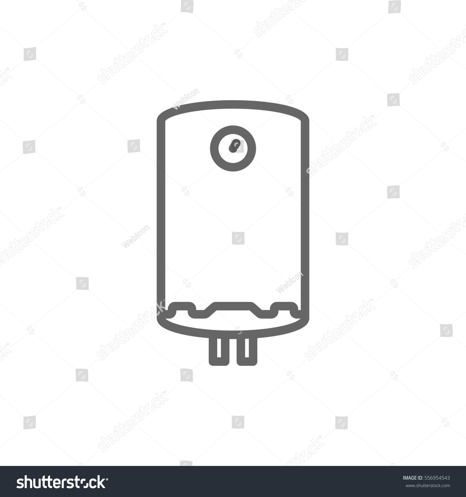 Geyser Icon Flat Stock Vector 556954543 - Shutterstock