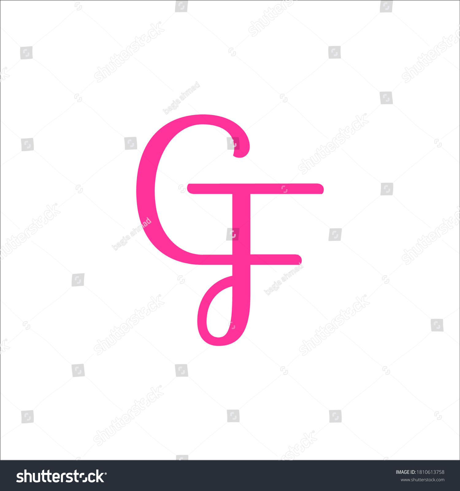 Gf Logo Design Vector Sign: เวกเตอร์สต็อก (ปลอดค่าลิขสิทธิ์) 1810613758 ...
