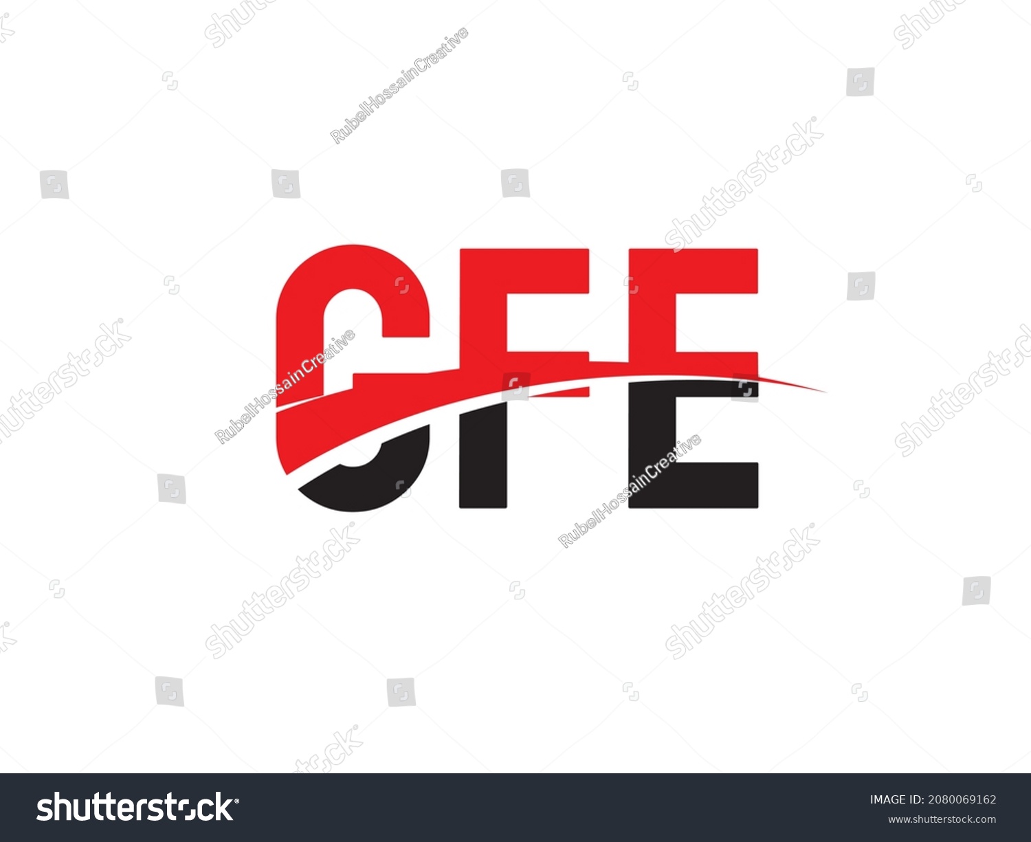 Gfe Letter Initial Logo Design Vector Stock Vector (Royalty Free ...