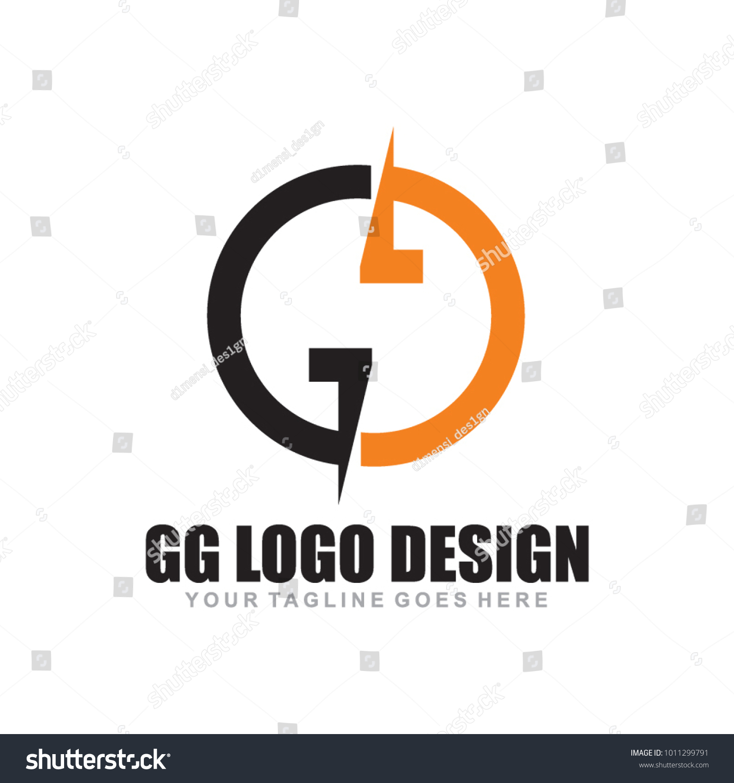 Gg Logo Design Vector Template: เวกเตอร์สต็อก (ปลอดค่าลิขสิทธิ์ ...