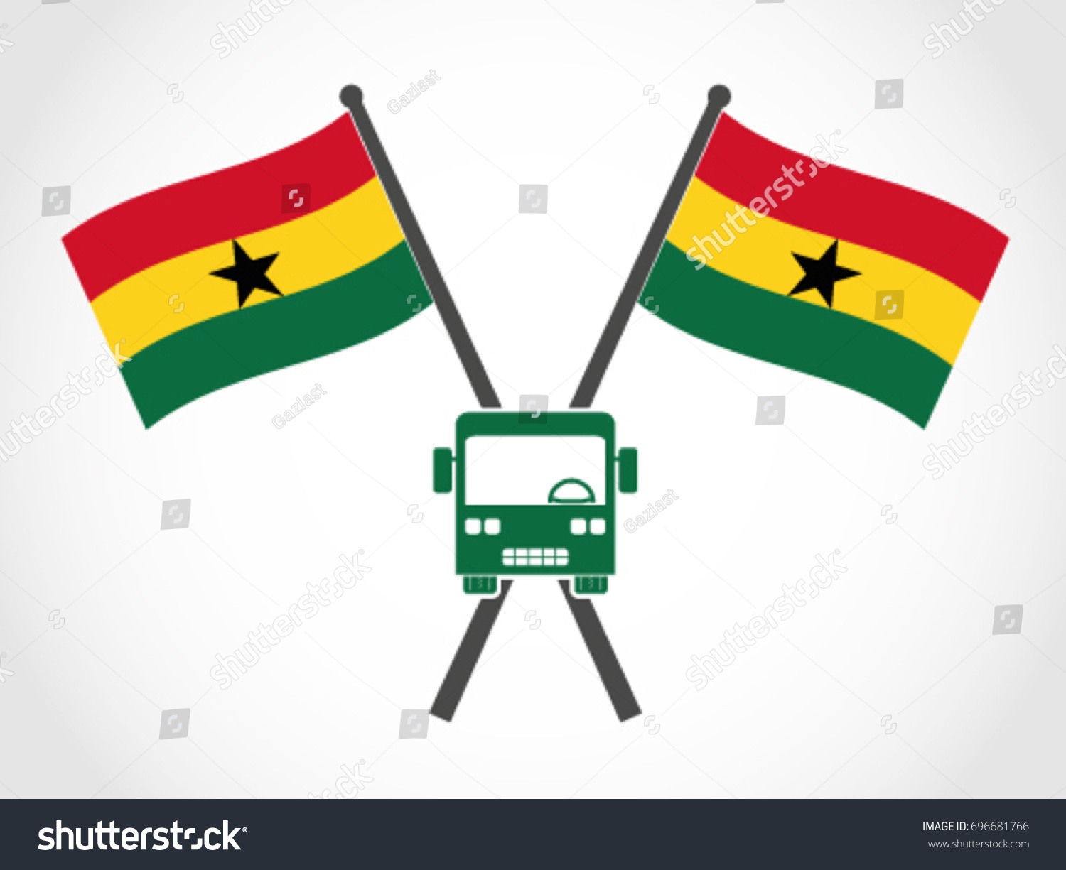 Ghana Emblem Bus Stock Vector (Royalty Free) 696681766 | Shutterstock