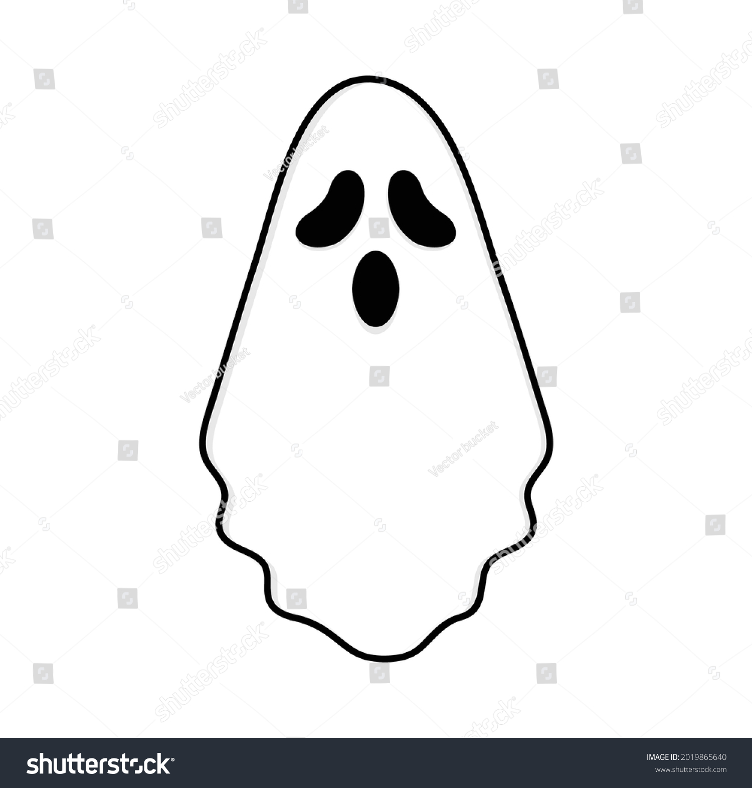 Ghost Cartoon Vector Illustration Isolated On Stock Vector (Royalty ... Ghost Cartoon Vector Illustration Isolated On Stock Vector (Royalty ...