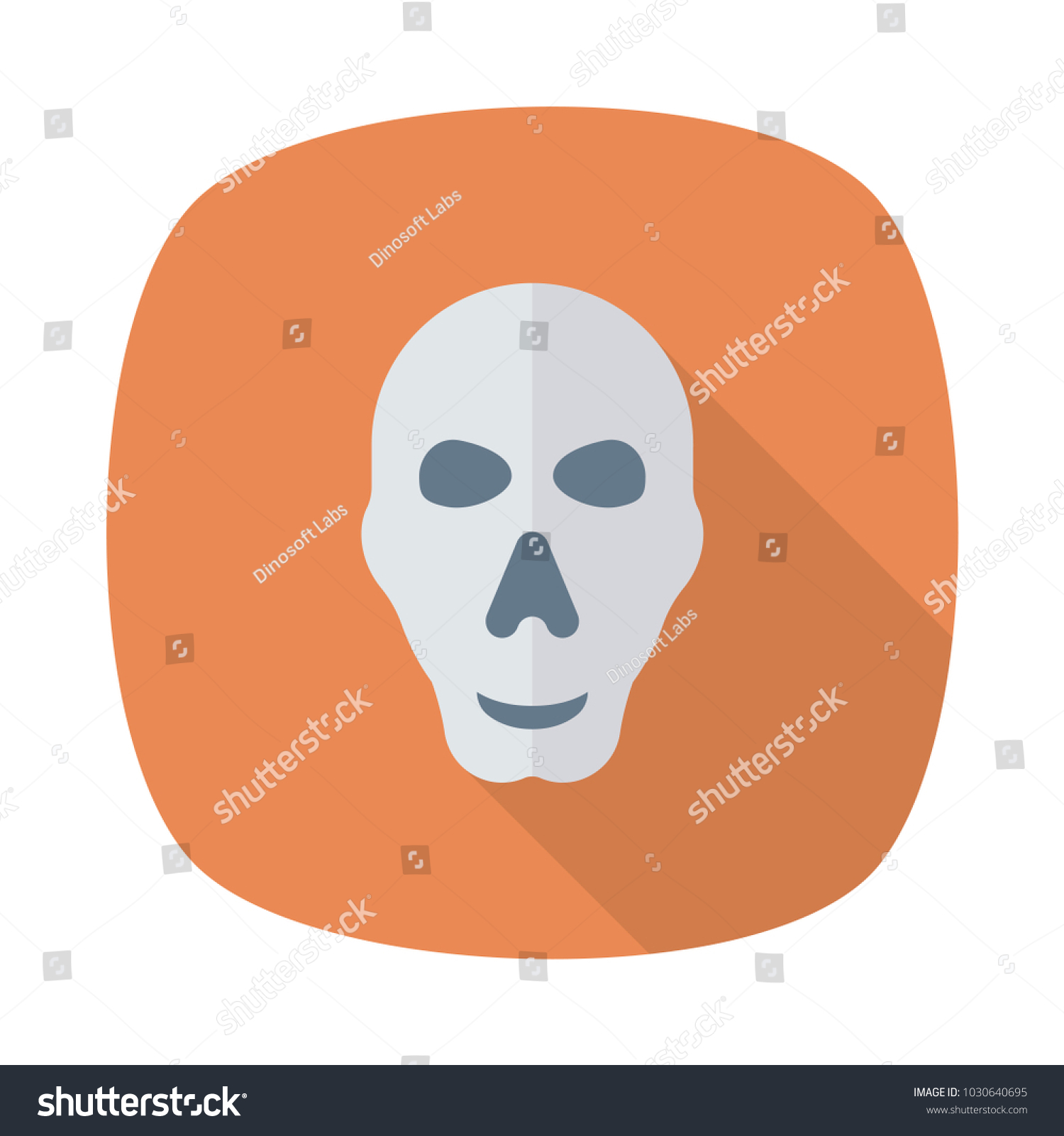 Ghost Face Skeleton Stock Vector (Royalty Free) 1030640695 | Shutterstock