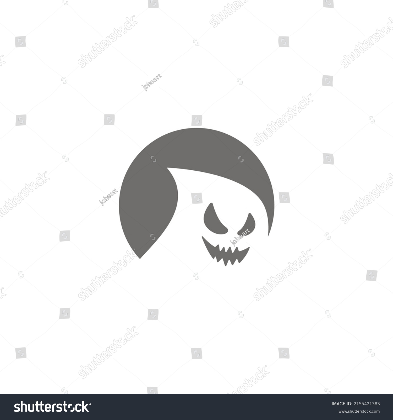 Ghost Logo Icon Design Illustration Template Stock Vector (Royalty Free ...