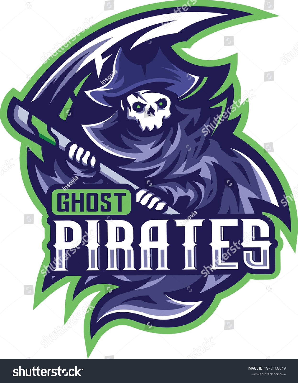Ghost Logo Illutration Concept Idea Stock Vector (Royalty Free ...