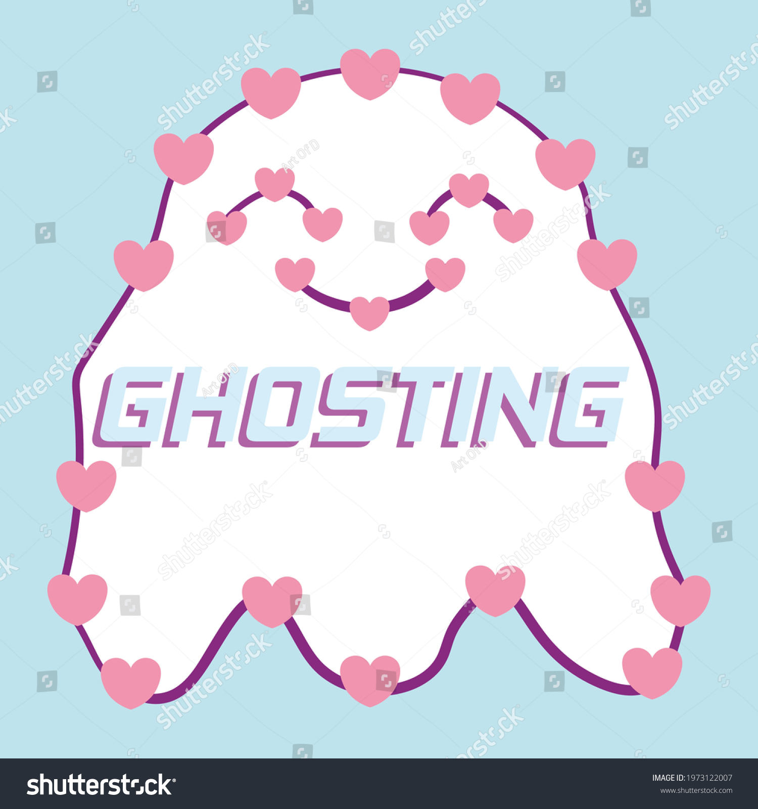 Ghosting Character Vector Illustration Ghosting Relationships Stock ...