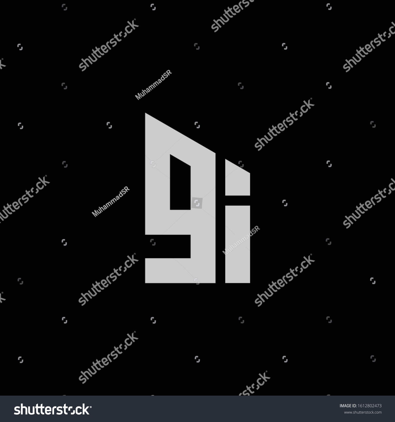 Gi Logo Icon Designs Stock Vector (Royalty Free) 1612802473