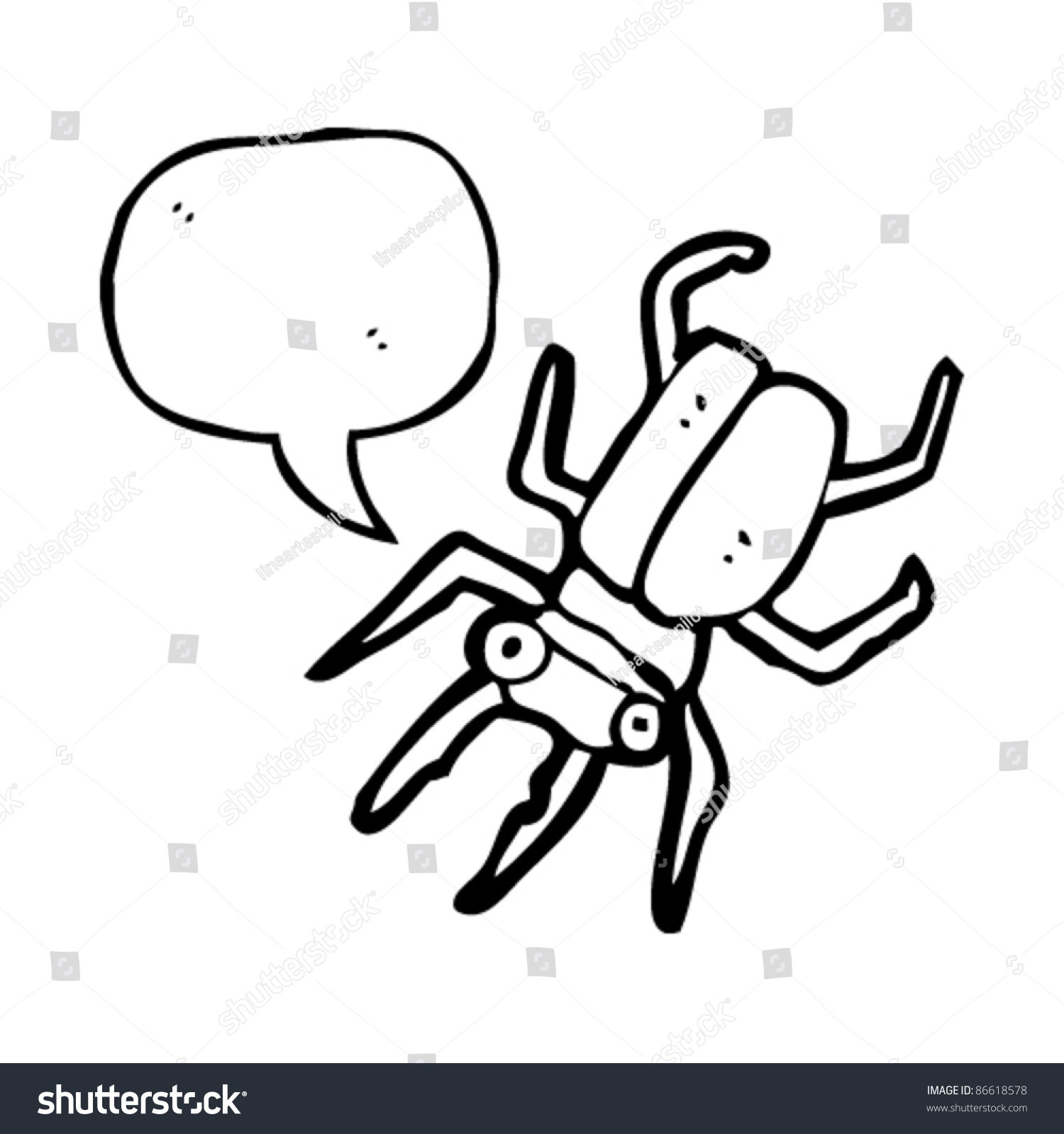 Giant Bug Cartoon Stock Vector (Royalty Free) 86618578 | Shutterstock