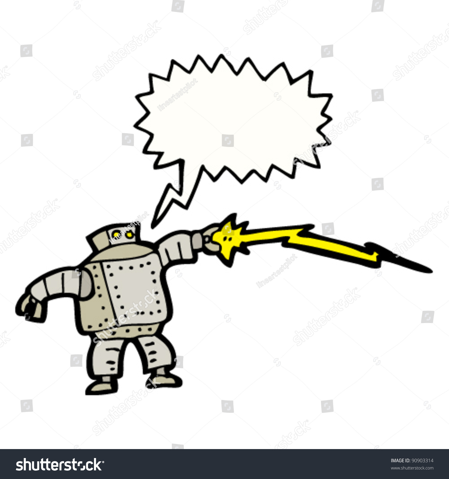 Giant Robot Cartoon Stock Vector (Royalty Free) 90903314 | Shutterstock
