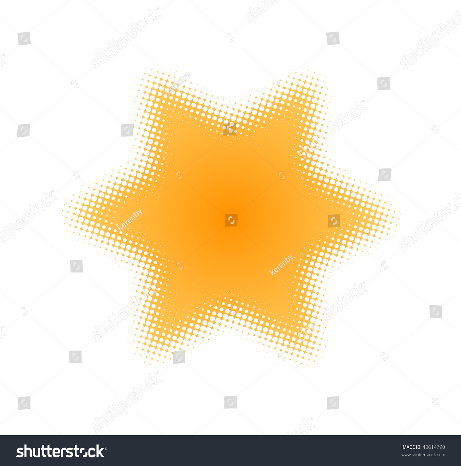 Giant Six Point Star Halftone Vector Stock Vector (Royalty Free ...